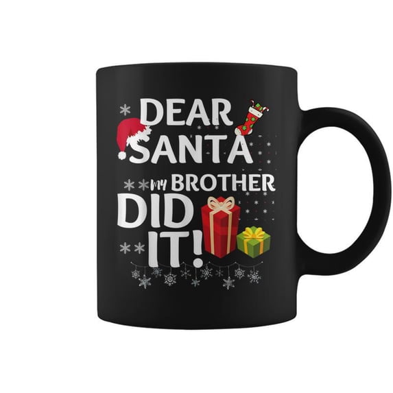 Dear Santa My Brother Did It Christmas Matching Boy And Girl - Walmart.com