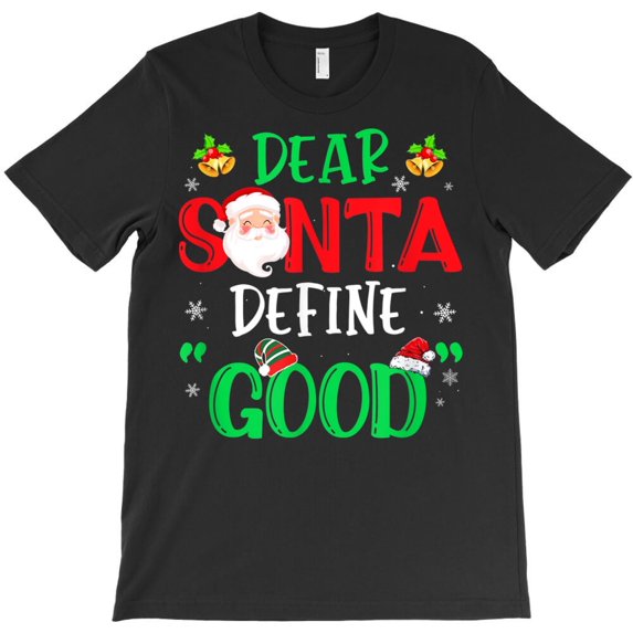 Dear St. Nick Define Good Funny Christmas Naughty Kids Boys Themed ...