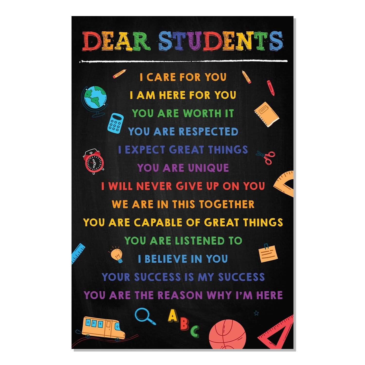 Dear Students Poster,Positive Poster, Elementary Classroom, Teacher ...