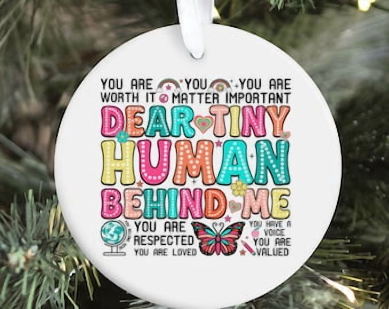 Dear Tiny Humans, Back To School Keepsake Gift Tag, You Are Worth It ...