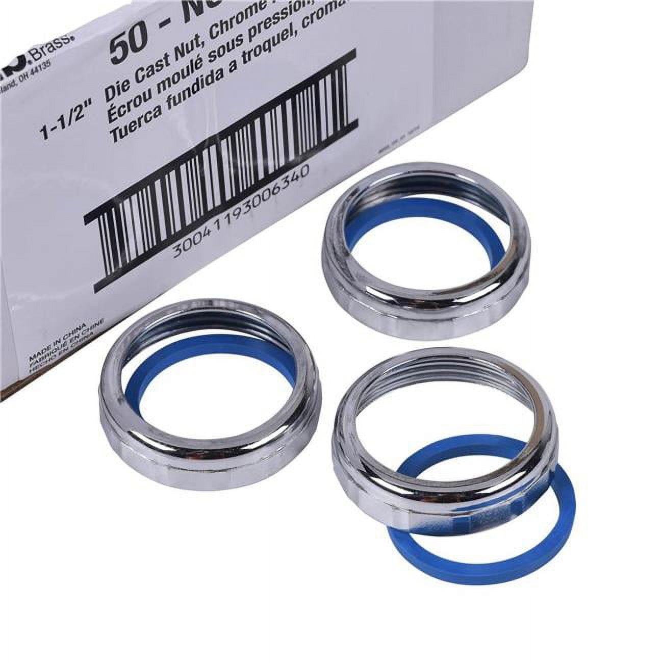 Oatey 8033 1-1/2 in. x 1-1/2 in. Sink Drain Pipe Zinc Slip-Joint Nut ...