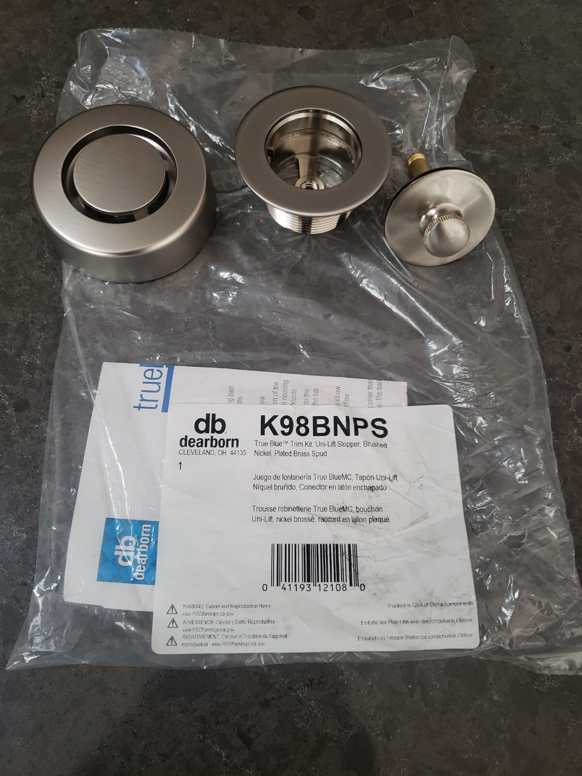 Dearborn K98BNPS - True Blue Uni-Lift Stopper Trim Kit, BN, brushed ...