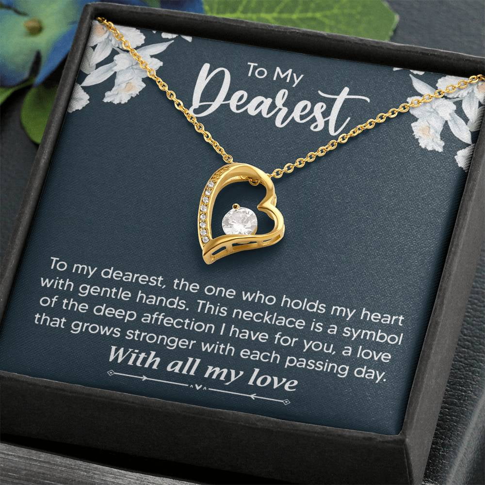To My Dearest Necklace for Wife, Girlfriend Gift for Anniversary Gift ...