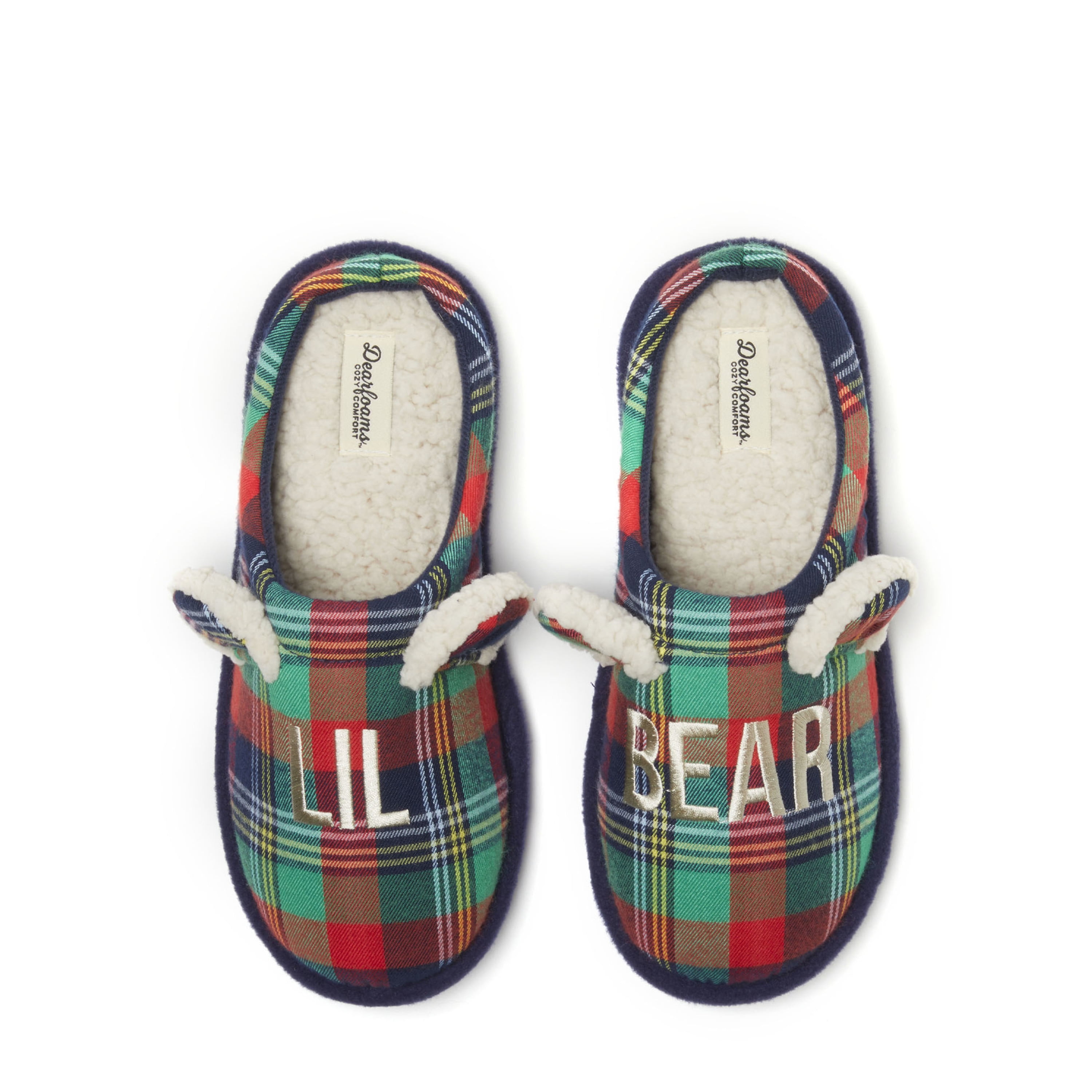 Dearfoams Cozy Comfort Family Bear Matching Slippers - Lil Bear Adult ...