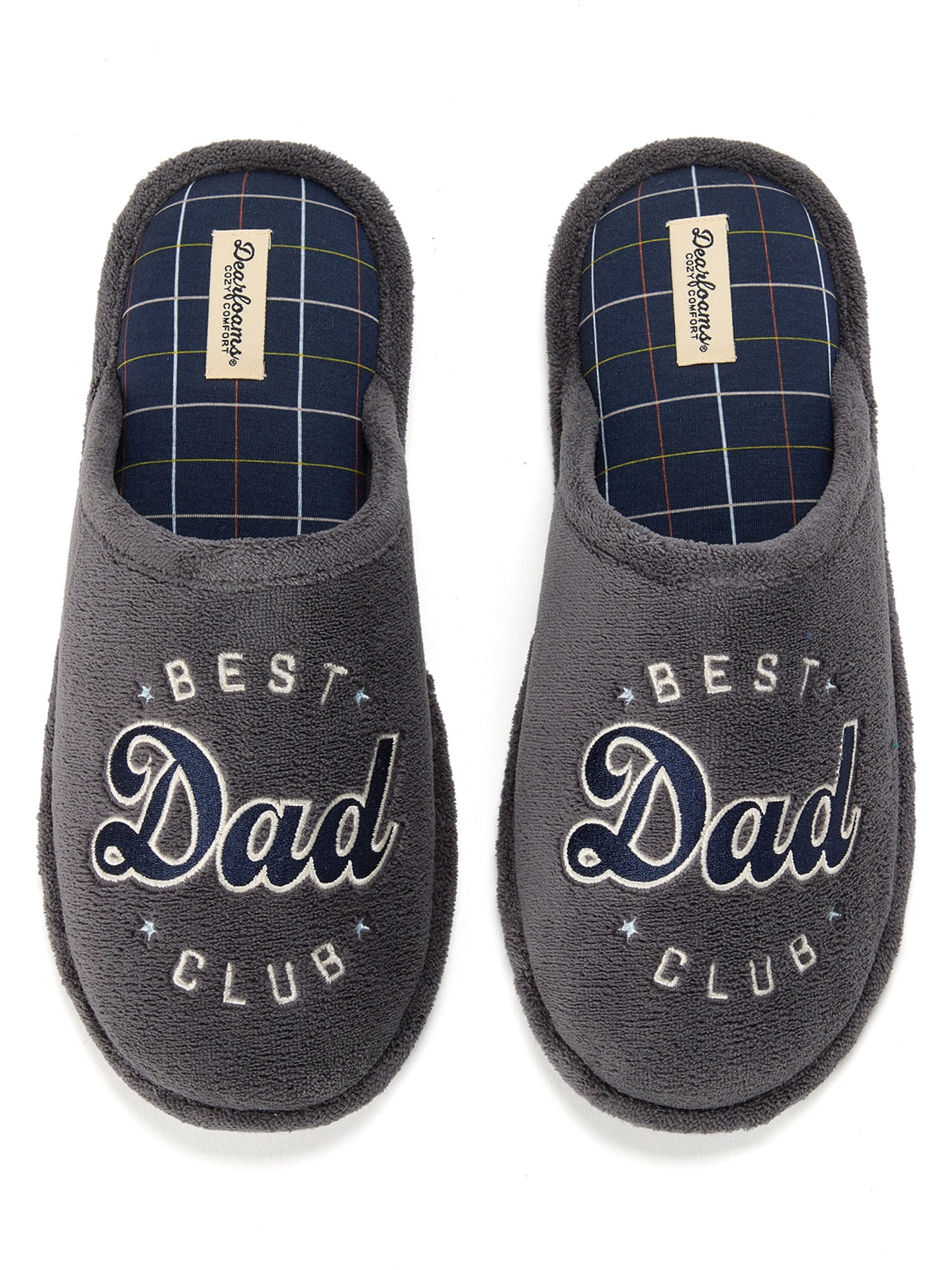 Dearfoams Cozy Comfort Father's Day Scuff Slippers - Walmart.com