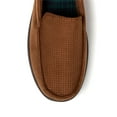 Dearfoams Cozy Comfort Men's Jason Perf Microsuede Moc With Plaid Sock ...
