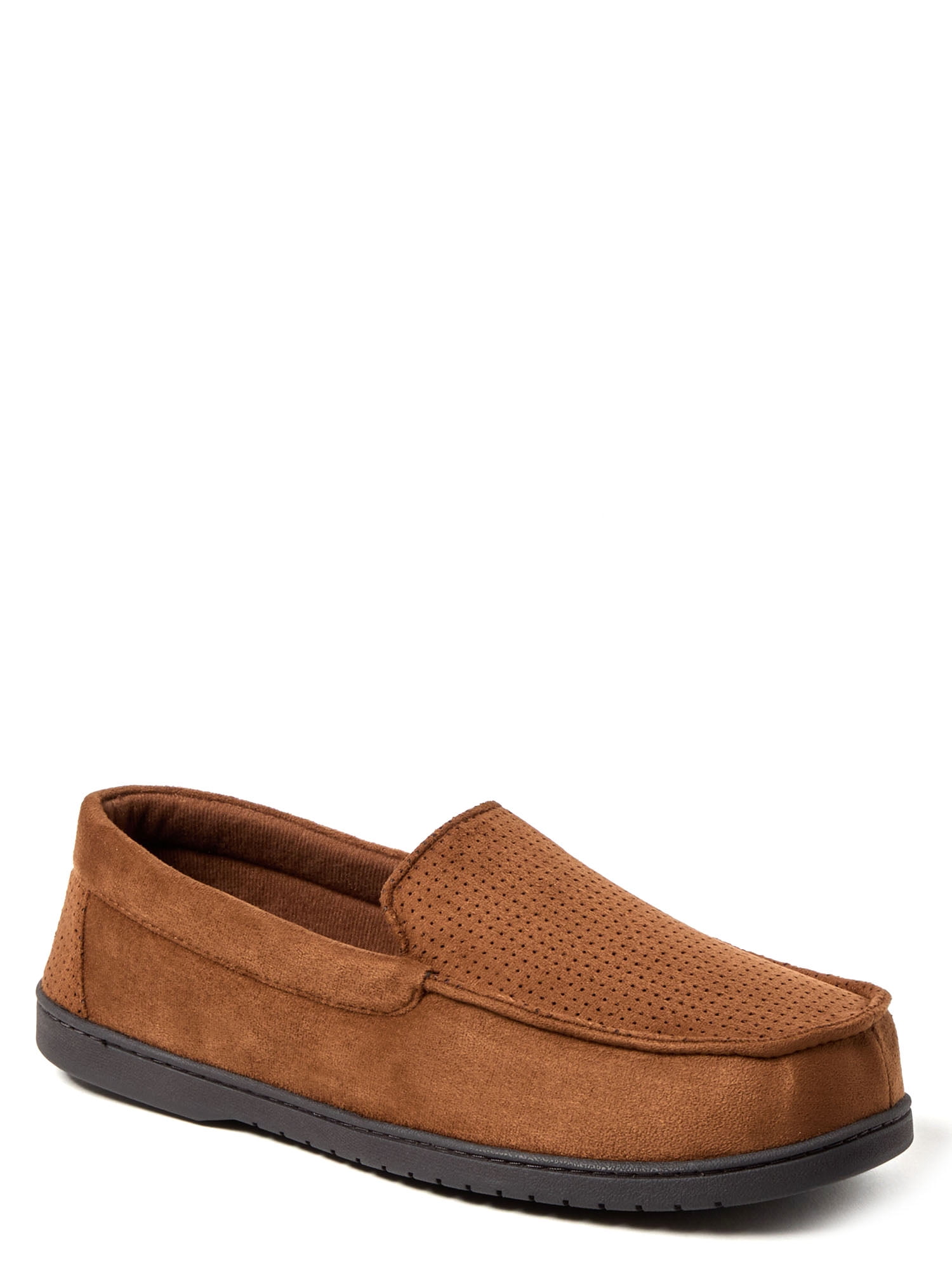 Dearfoams Cozy Comfort Men's Jason Microsuede Moccasin Slippers ...