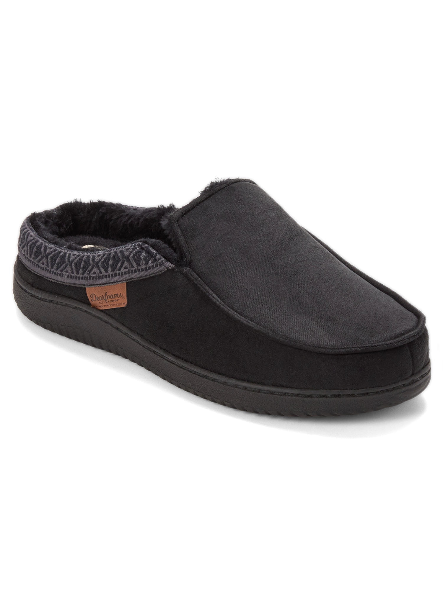Dearfoams Cozy Comfort Men's Microsuede Clog Slippers - Walmart.com