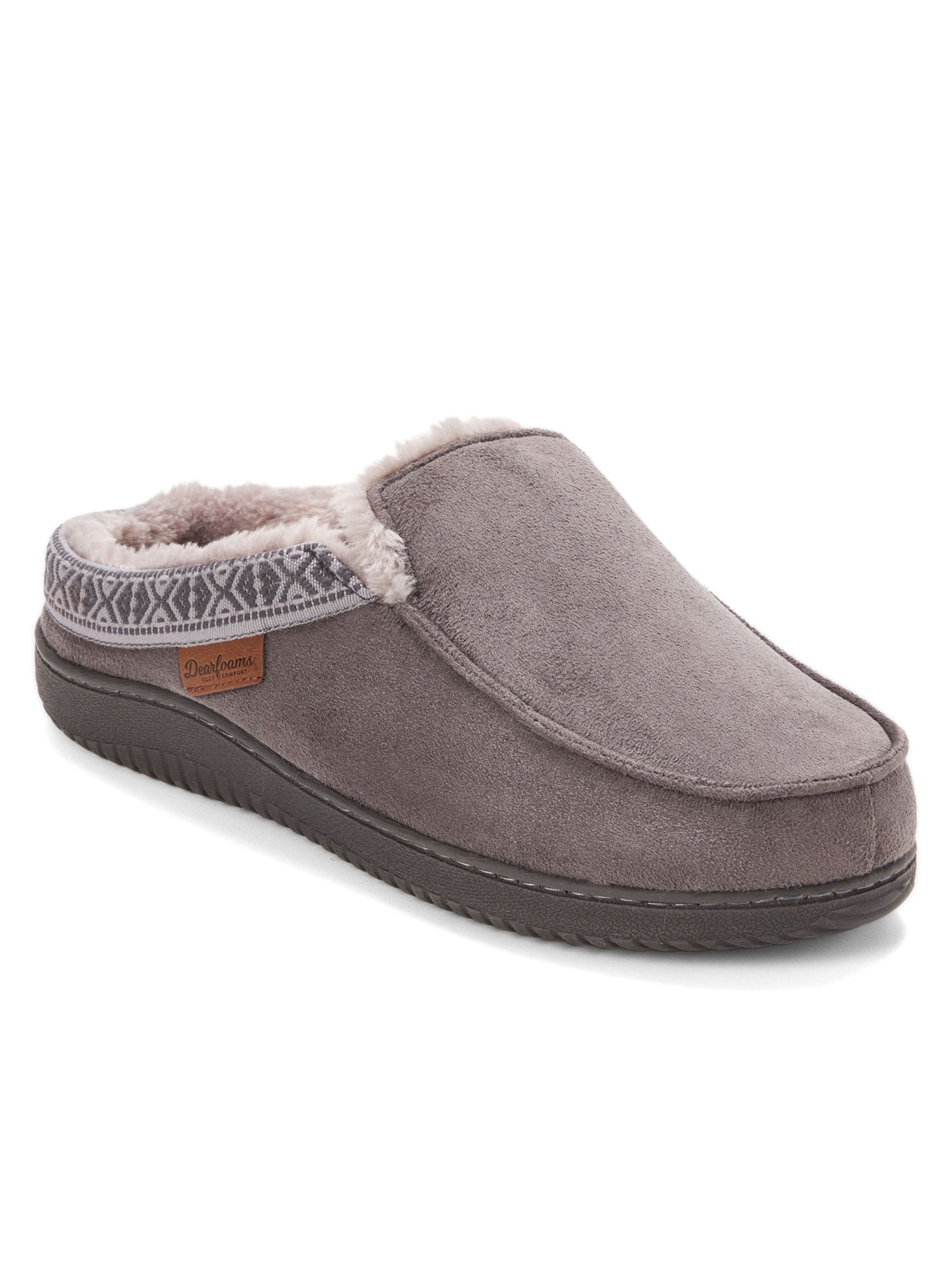 Dearfoams Cozy Comfort Men's Microsuede Clog Slippers - Walmart.com