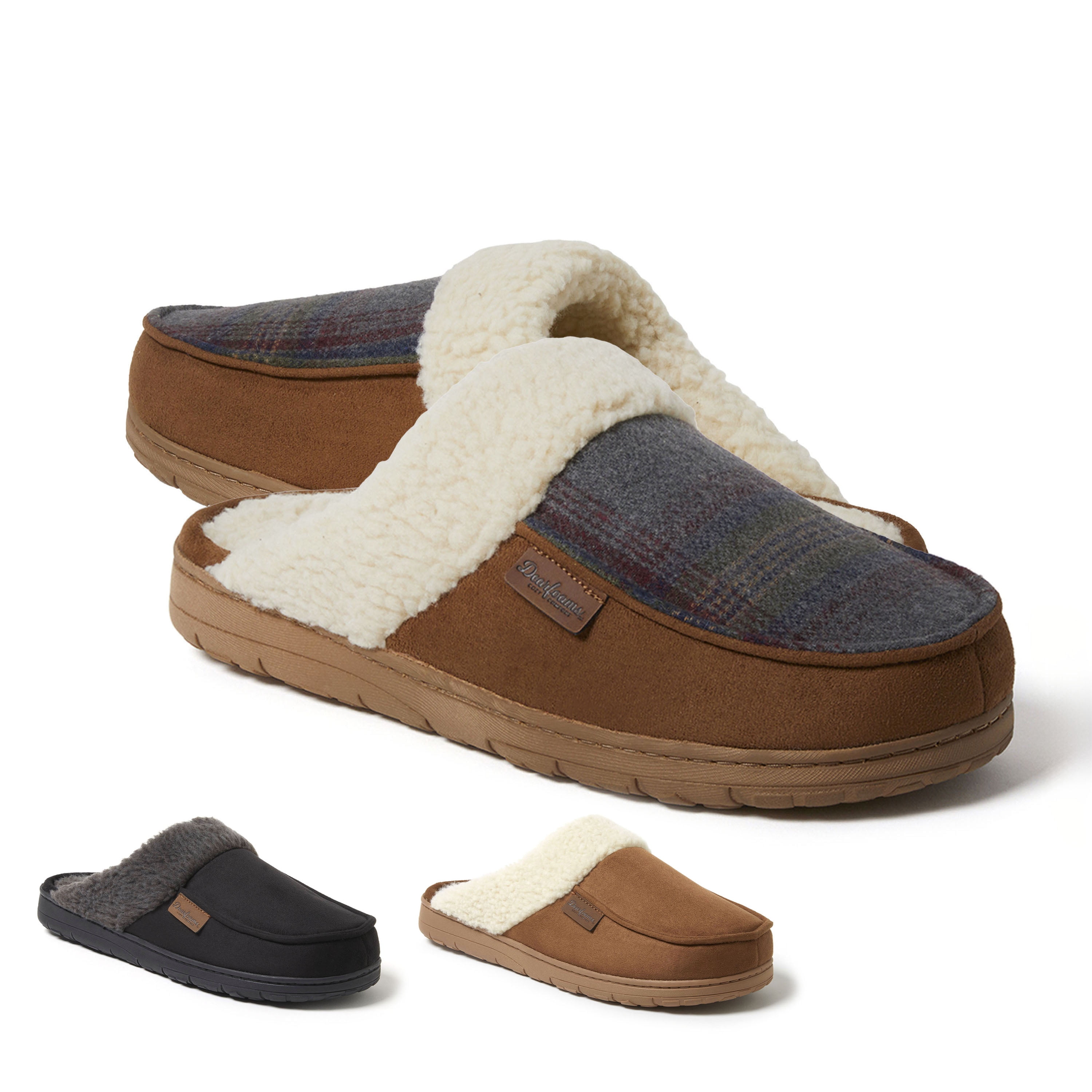 Dearfoams Cozy Comfort Microsuede Moc Toe Scuff Slippers - Walmart.com