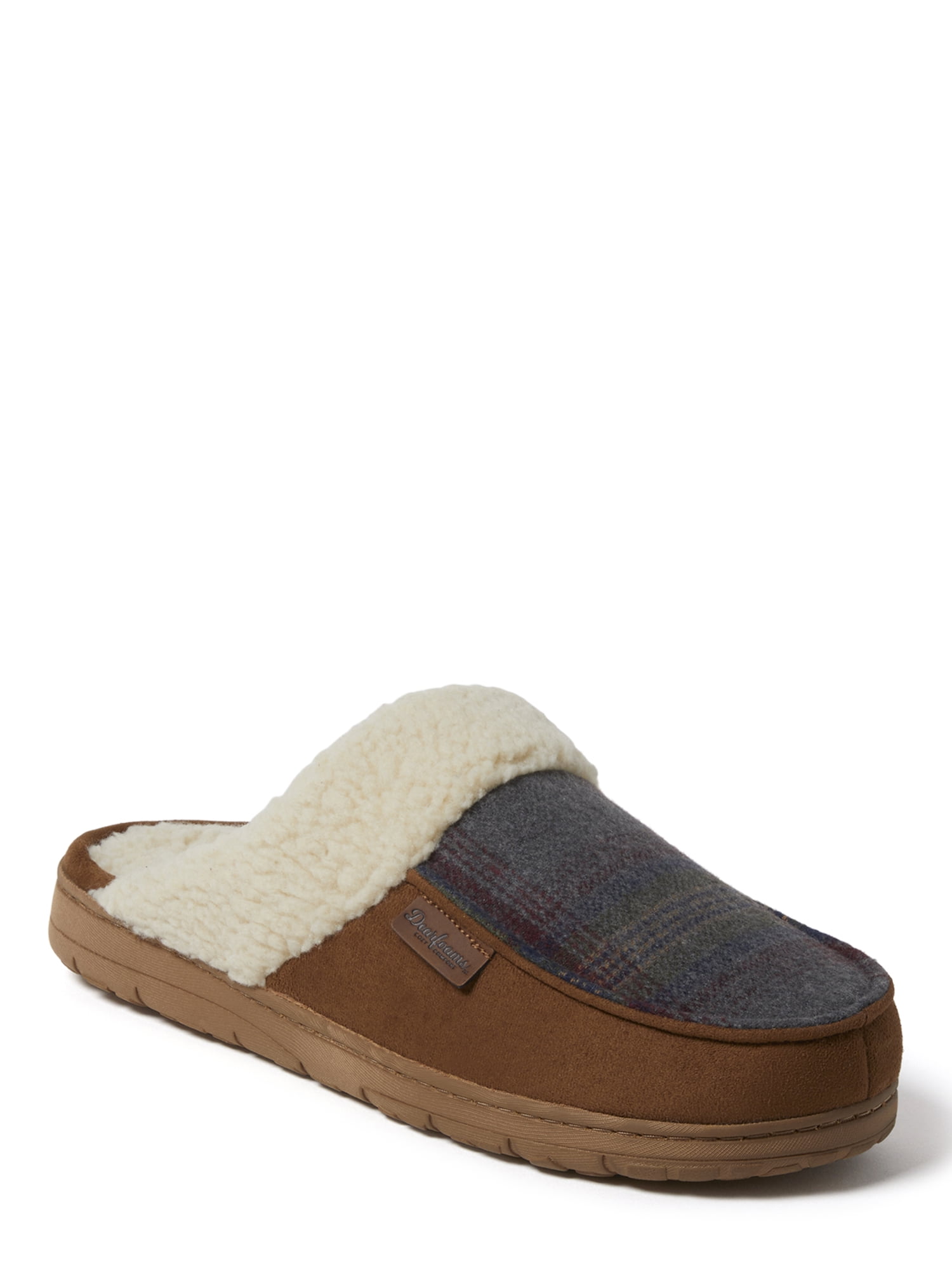 Dearfoams Cozy Comfort Men's Microsuede Moc Toe Scuff Slippers ...