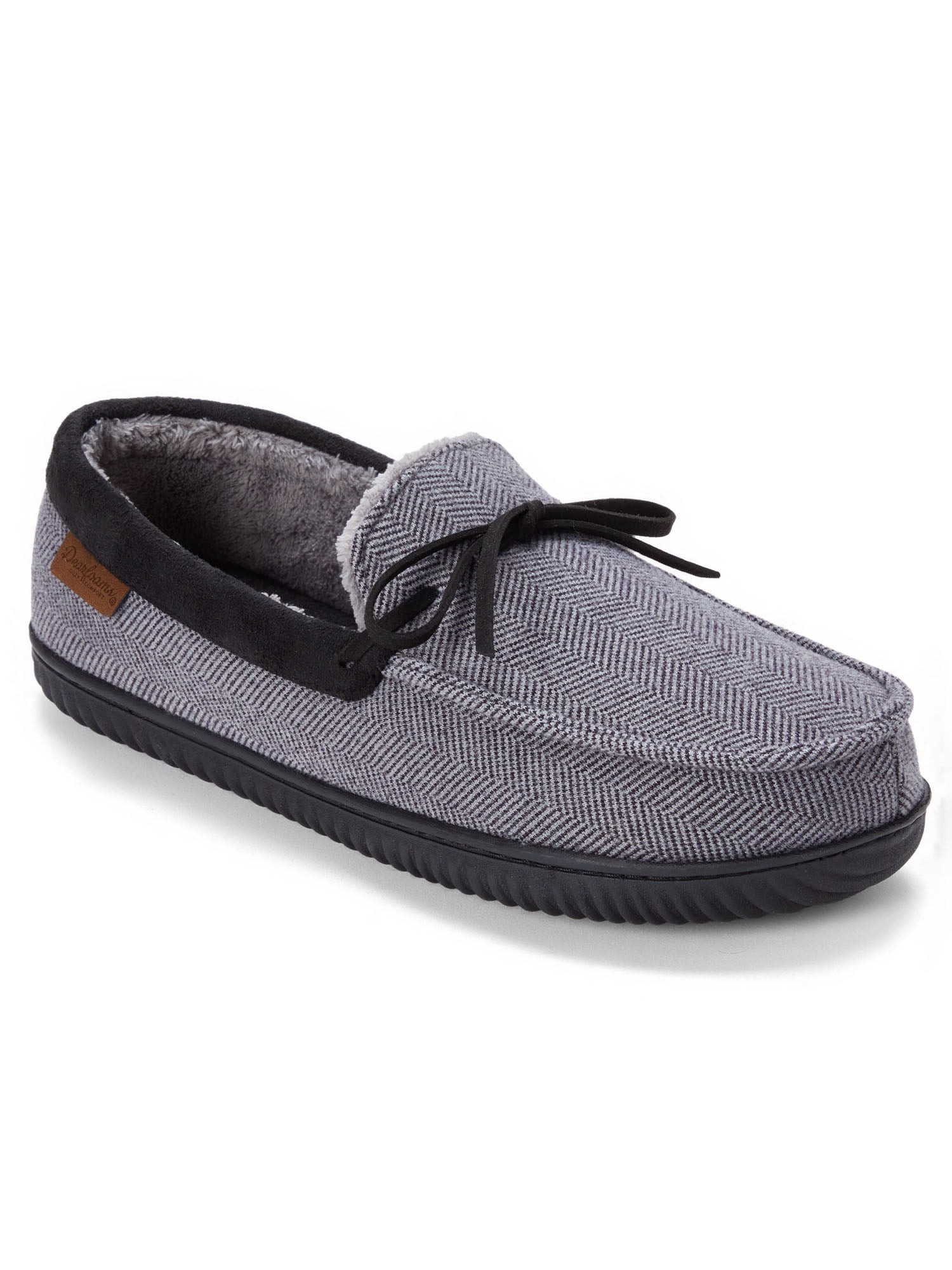 Dearfoams Cozy Comfort Men's Moccasin Slippers - Walmart.com