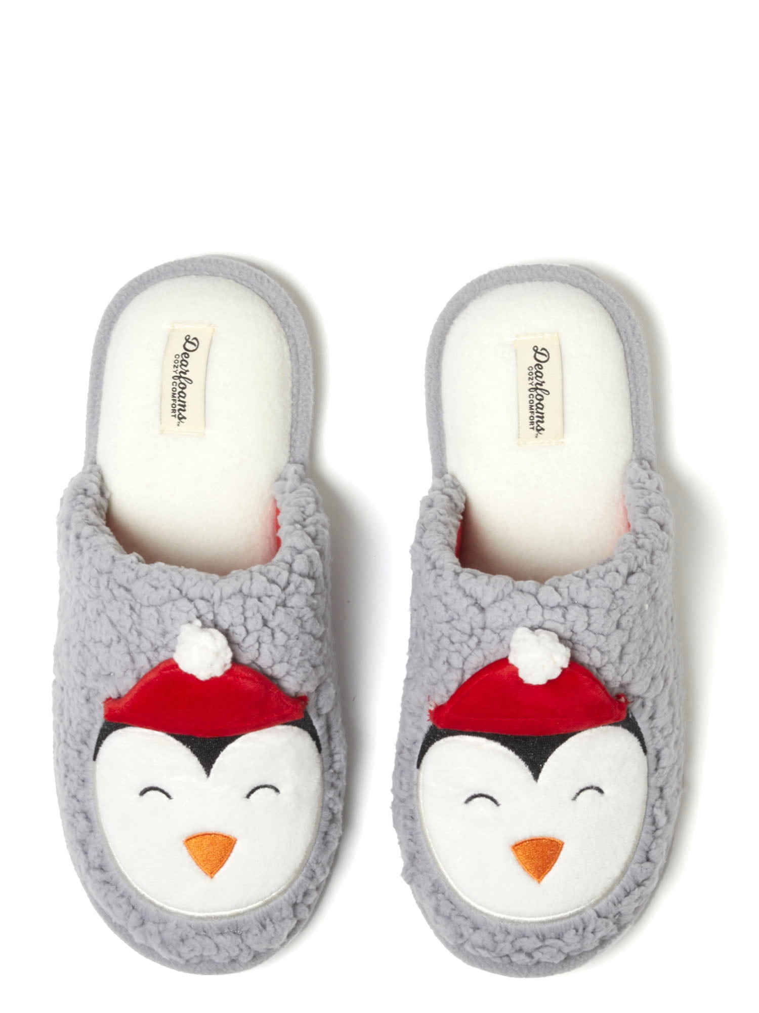 Dearfoams Cozy Comfort Unisex Penguin Scuff Slippers - Walmart.com