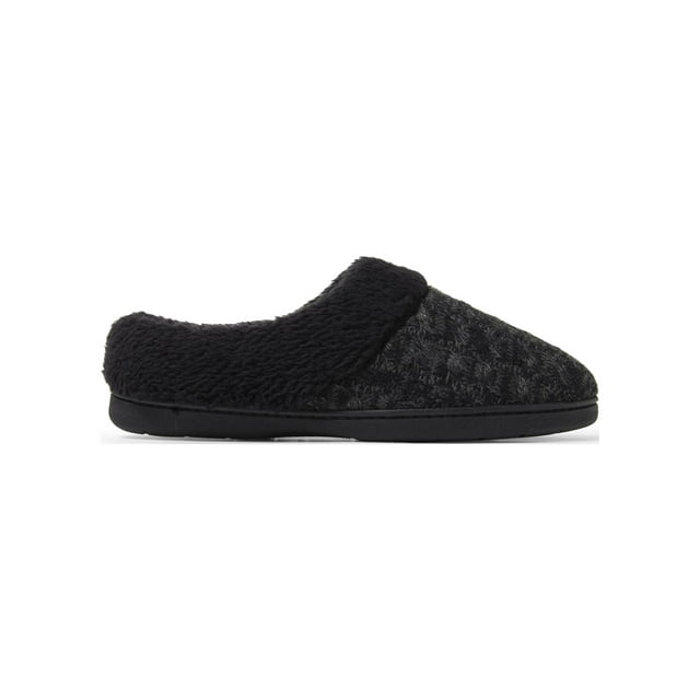 Dearfoams Cozy Comfort Women's Cable Knit Clog Slippers - Walmart.com