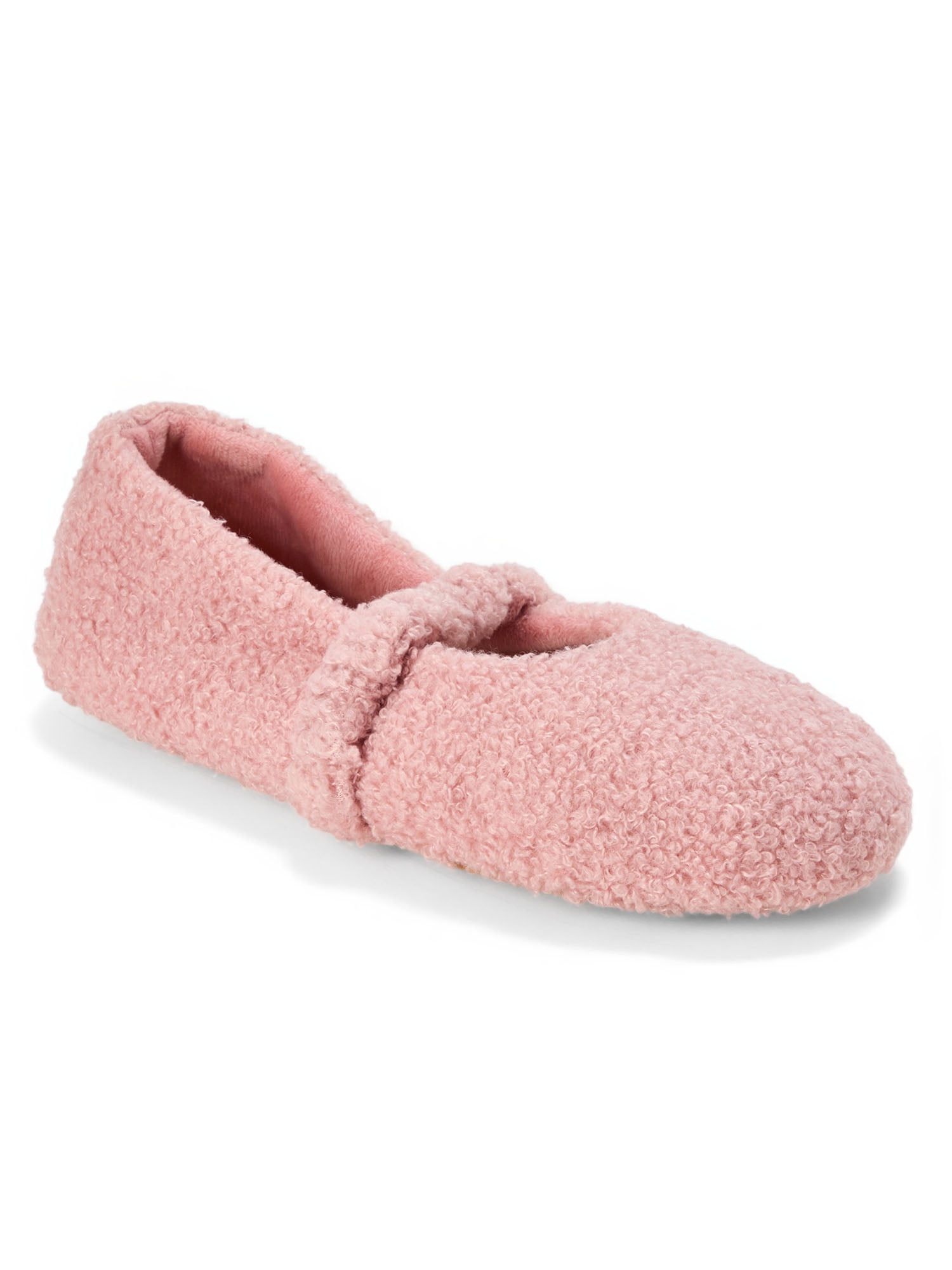 Dearfoams Cozy Comfort Women's Mary Jane Ballerina Slippers - Walmart.com