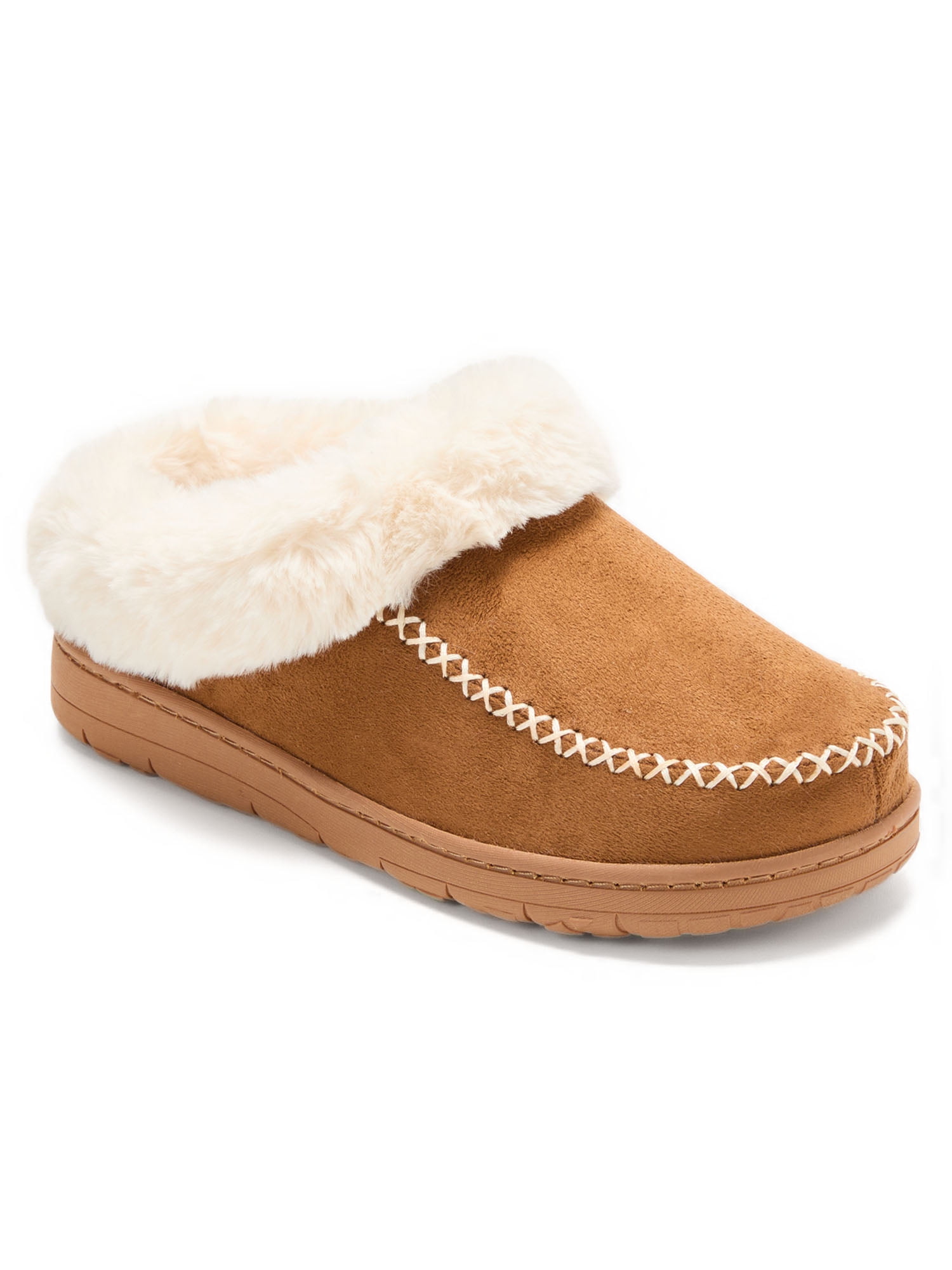 Dearfoams Cozy Comfort Women's Moc Toe Clog Slippers - Walmart.com