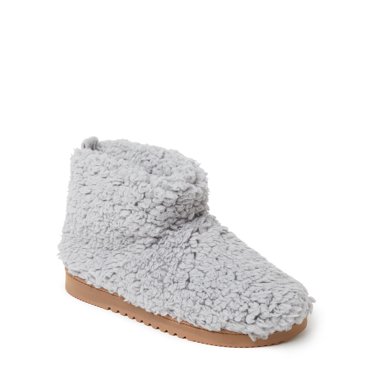 Dearfoams Cozy Comfort Women's Teddy Pile Open Toe Scuff Slippers ...