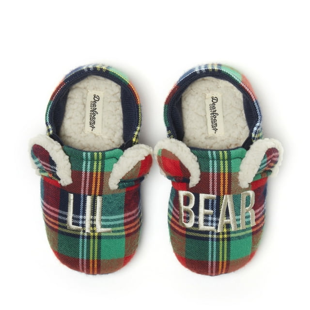 Dearfoams Family Bear Matching Comfort Slippers, Sizes Baby to Adult ...