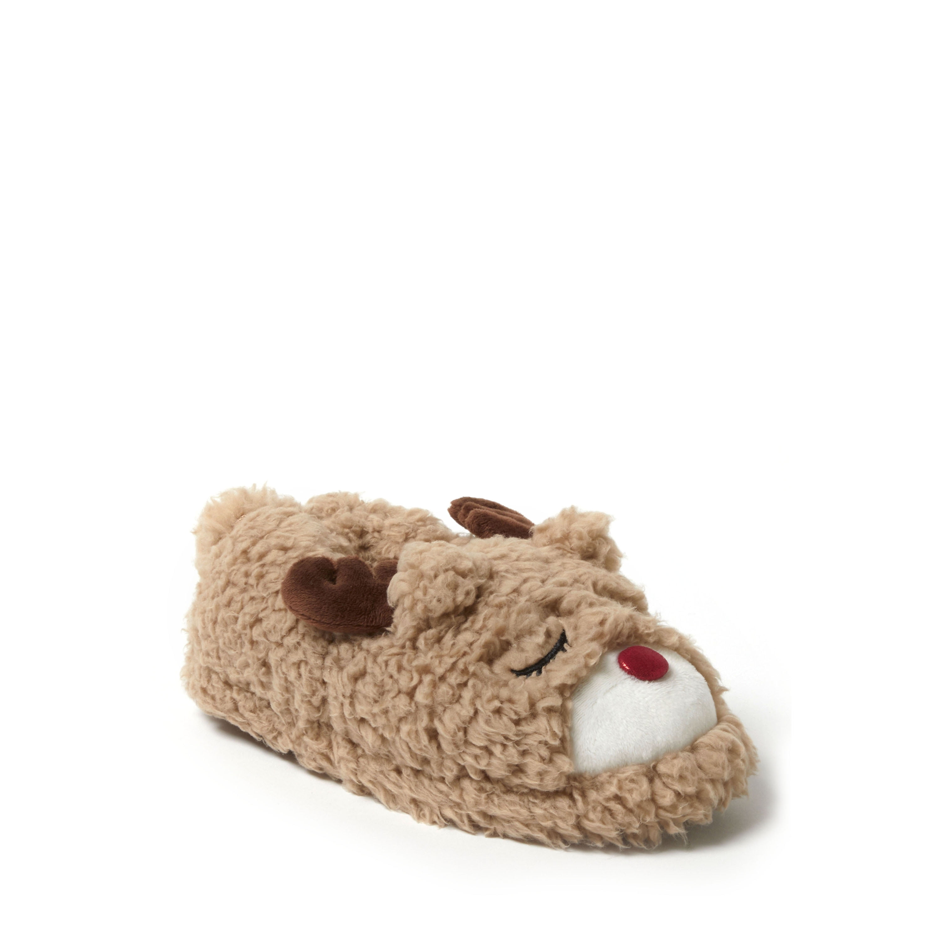 Dearfoams Kid's Emery Critter Closed Back Animal Slipper - Walmart.com
