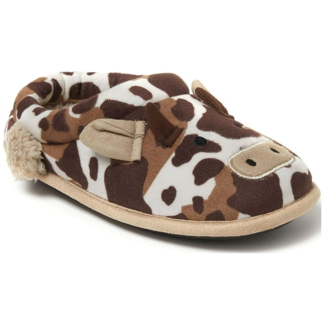 Dearfoams Kid's Peyton Animal Slip-On Clog House Slipper - Walmart.com
