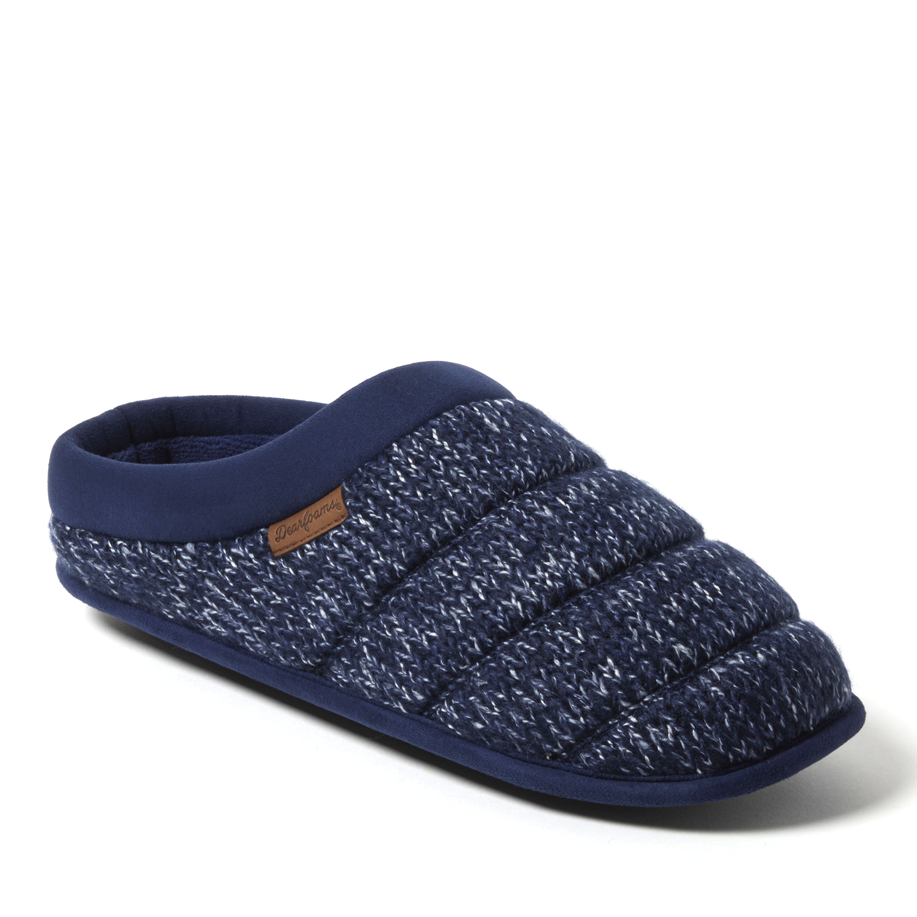 Dearfoams Men's Asher Marled Knit Clog House Slipper - Walmart.com