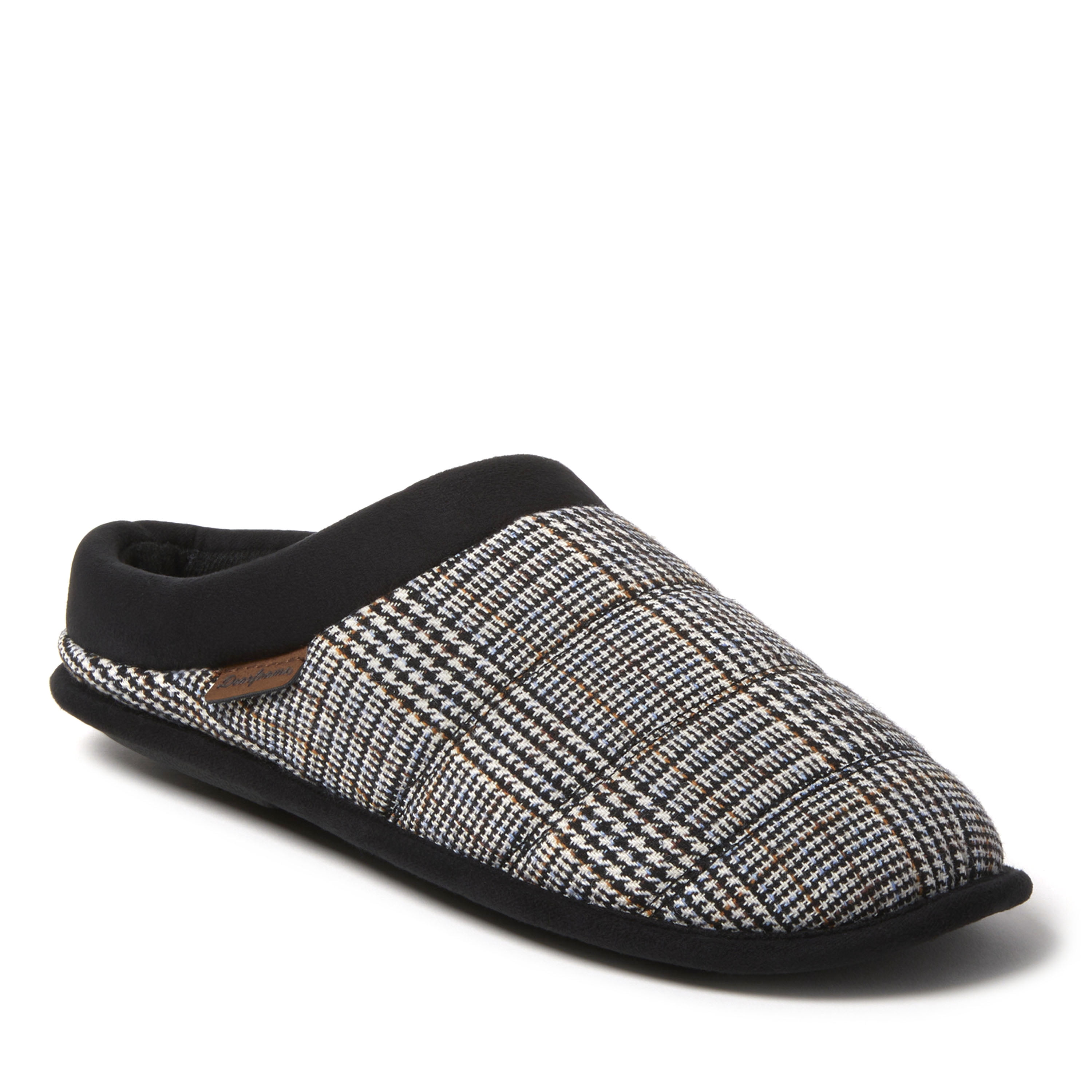 Dearfoams Men's Asher Quilted Plaid Clog House Slipper - Walmart.com