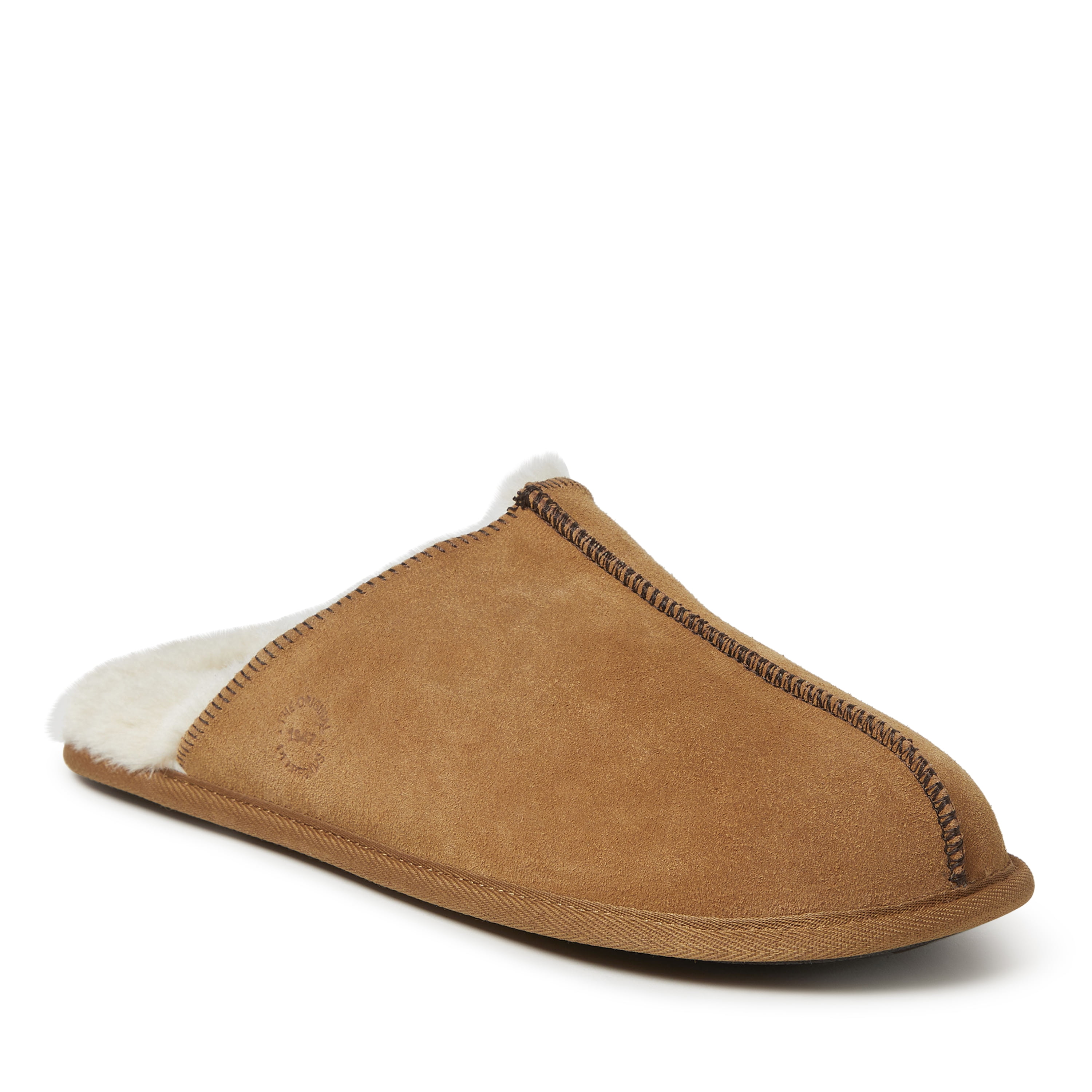 Dearfoams Men's Bradford Genuine Suede Scuff House Slipper - Walmart.com