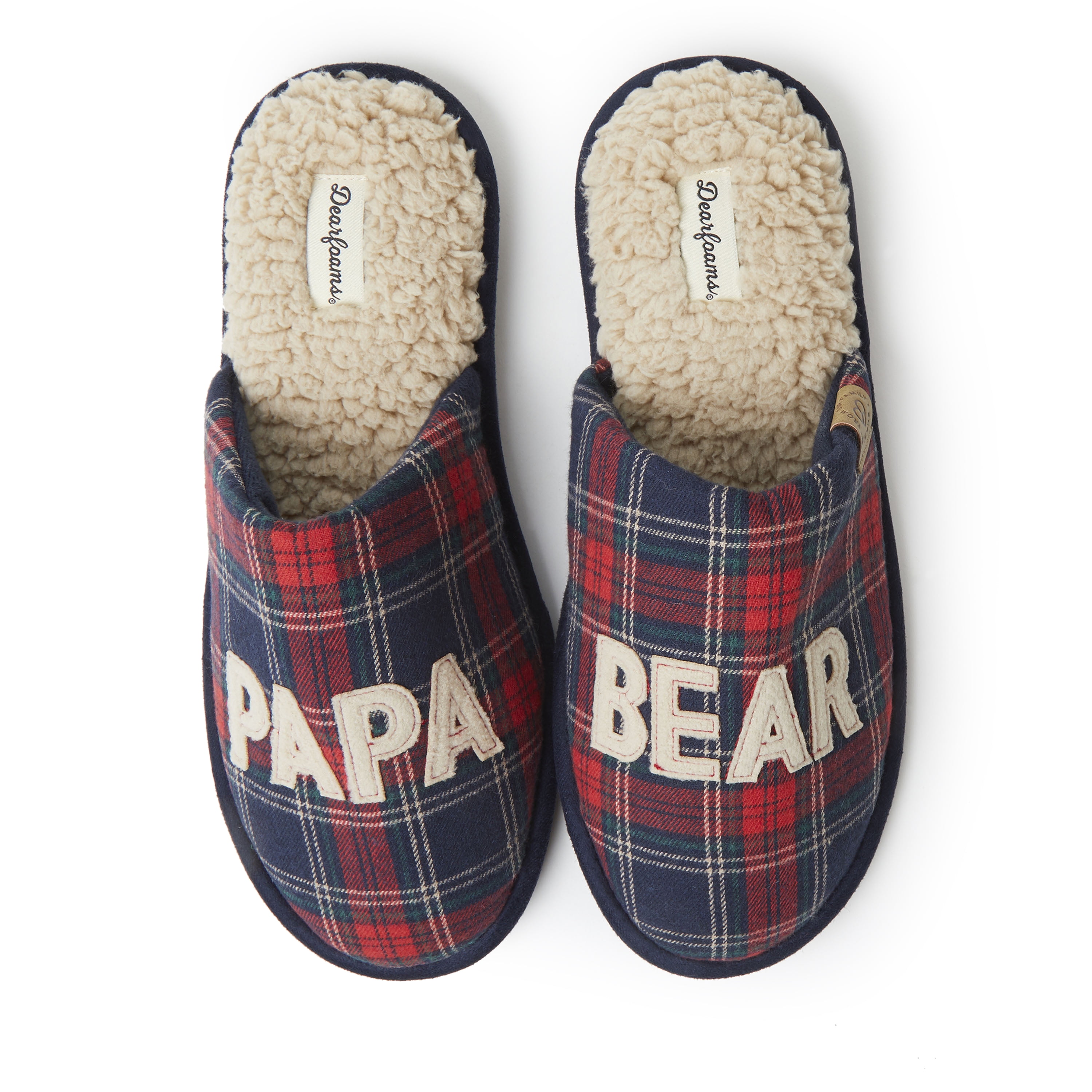 Dearfoams Men's Carson Papa Bear Scuff Slippers - Walmart.com