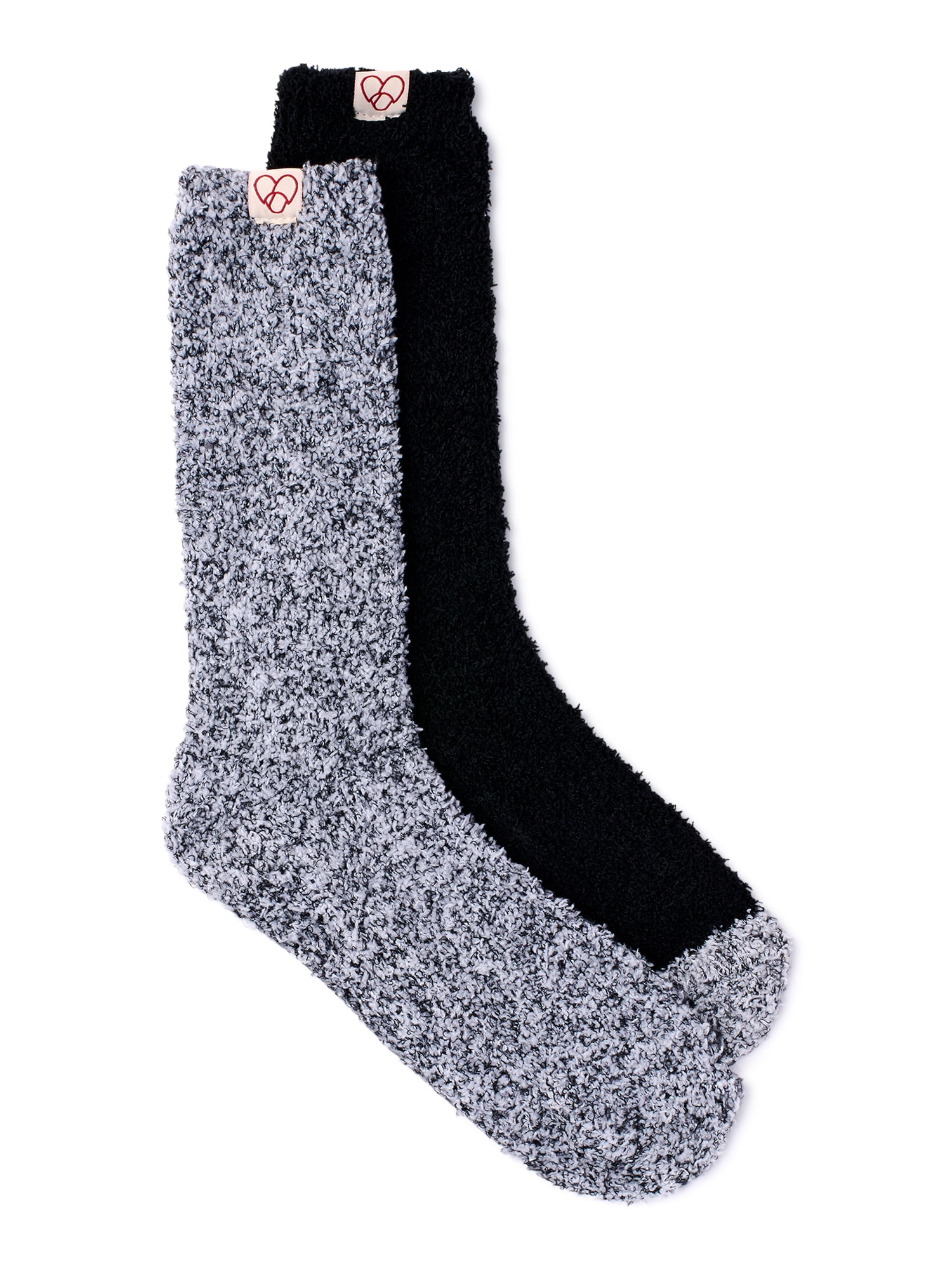 Dearfoams Men's Cozy Crew Socks, 2-Pack - Walmart.com