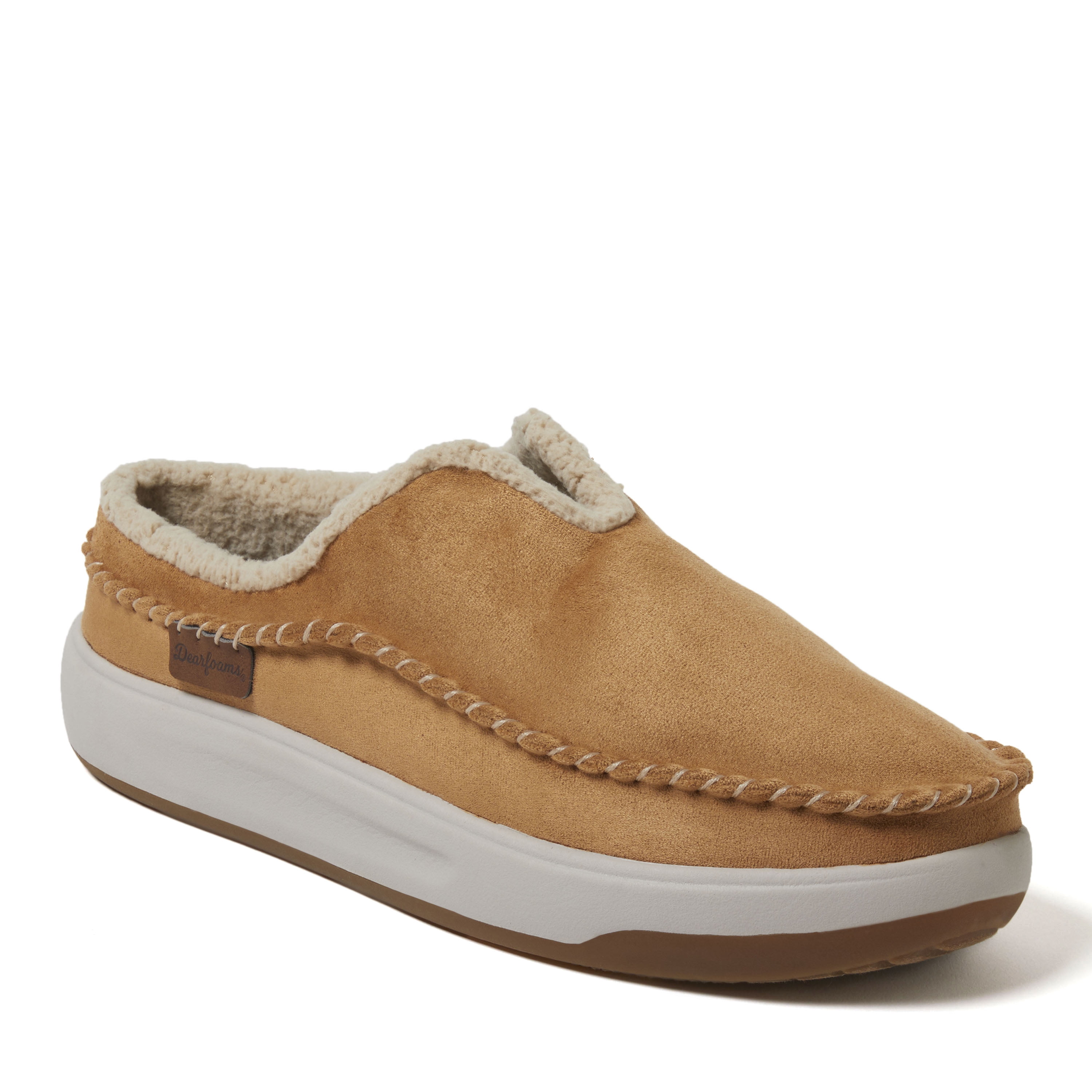 Dearfoams Men's Elm Energy Return Moccasin Toe Clog House Shoe Slipper ...