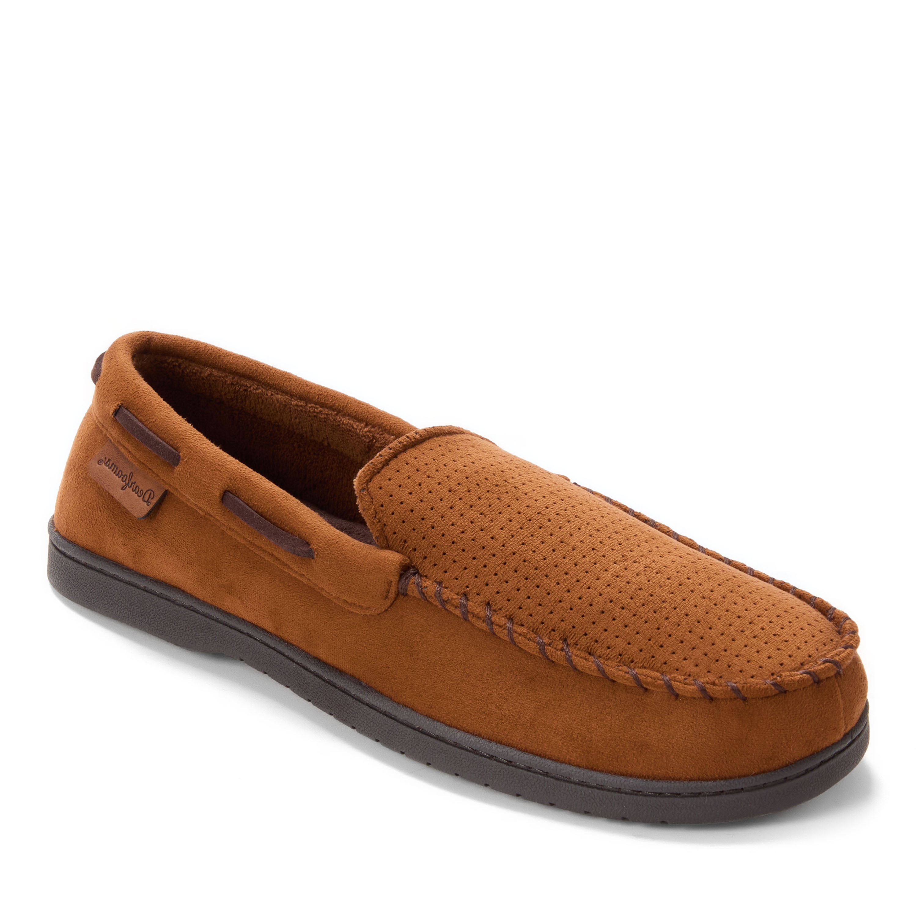 Dearfoams Men's Keaton Microsuede Moccasin House Shoe Slipper - Walmart.com
