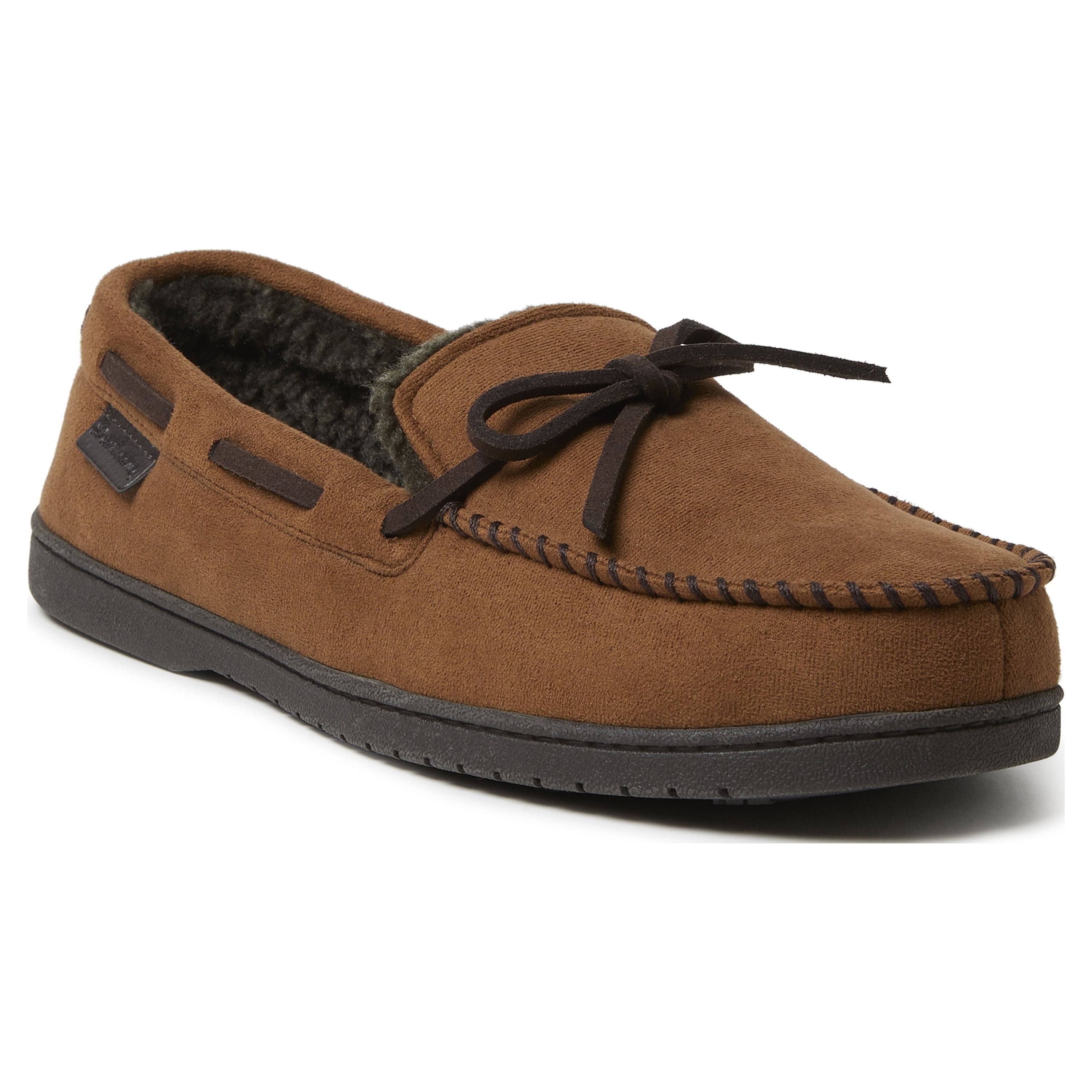 Dearfoams Men's Toby Microsuede Moccasin House Slipper - Walmart.com