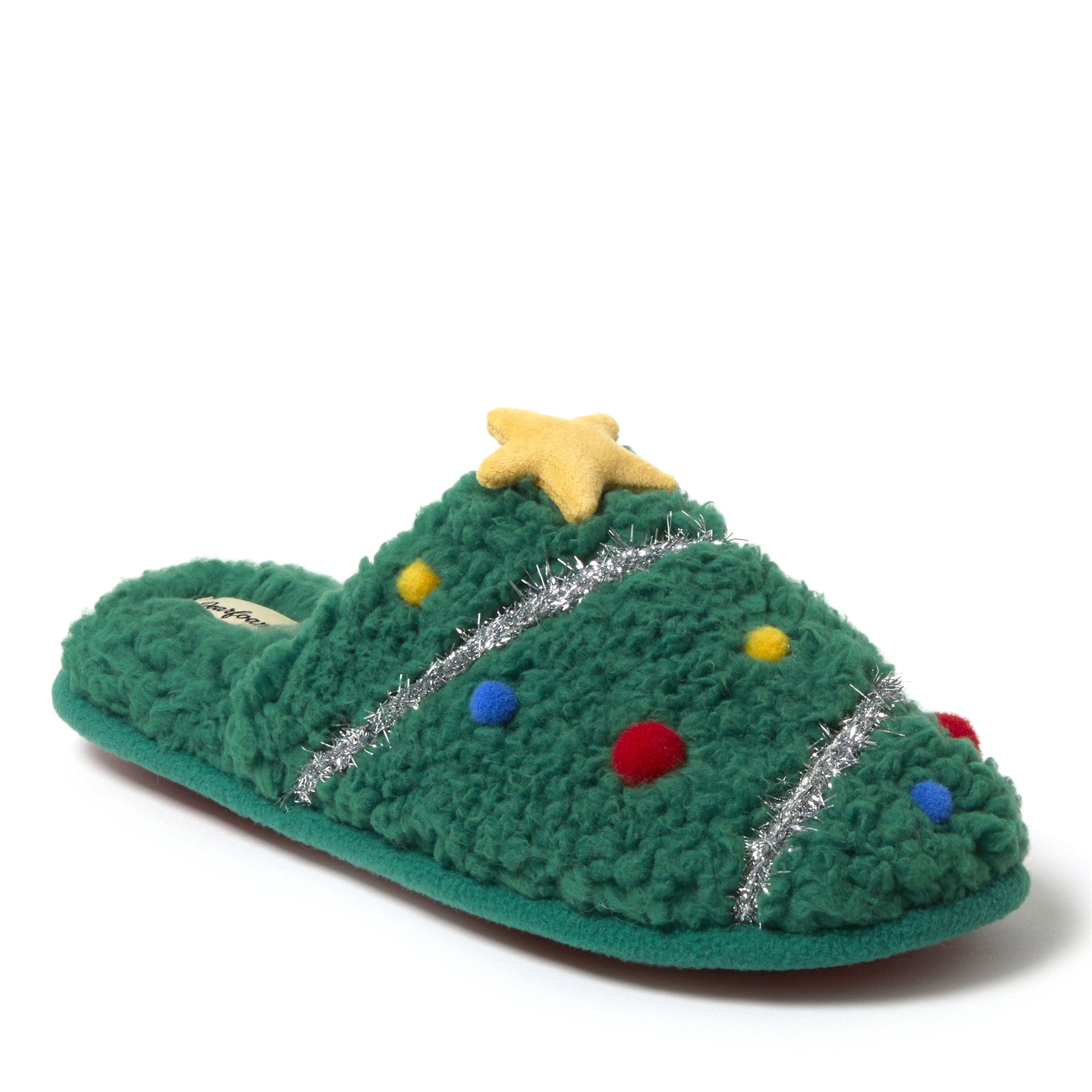 Dearfoams Unisex Novelty Holiday Christmas Scuff Slipper - Walmart.com