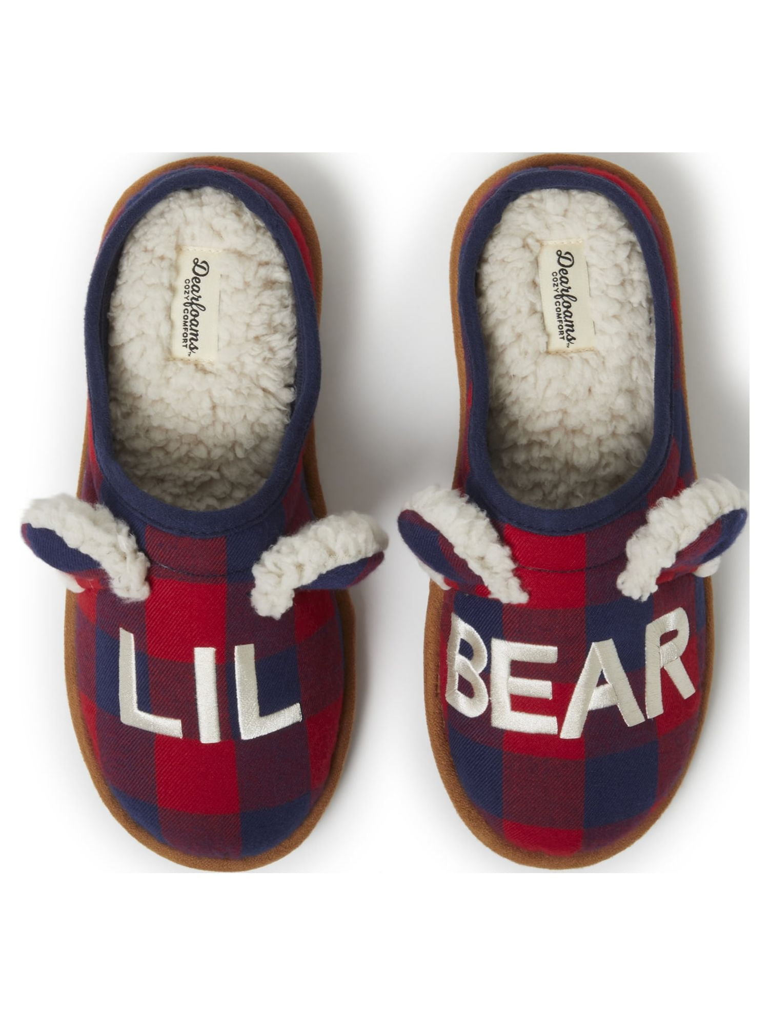 Dearfoams Unisex Plaid Clog Slippers, Navy Plaid, Men's 9-10 / Women's ...