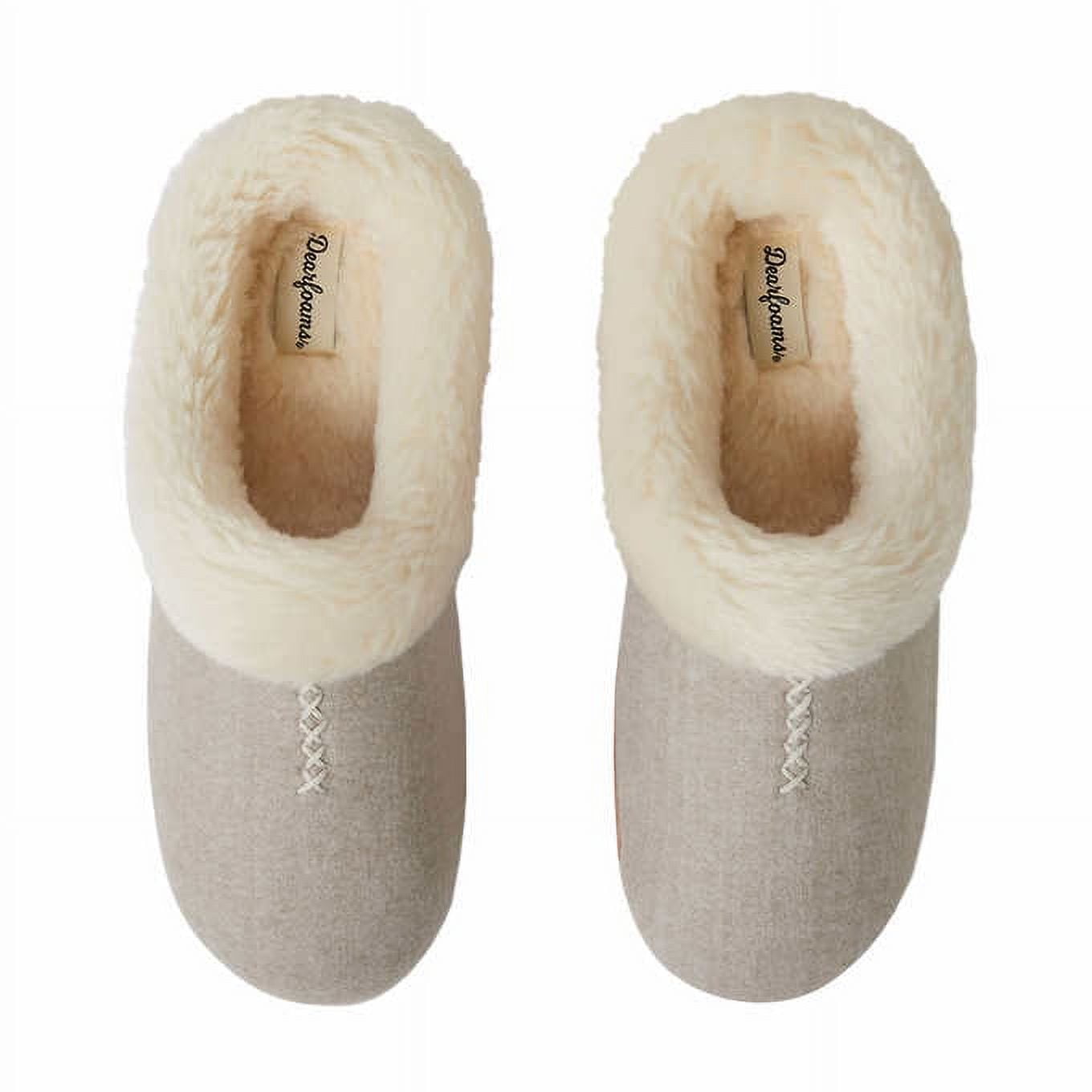 Dearfoams Womens Indoor Outdoor Memory Foam Slippers Size Medium 7 8