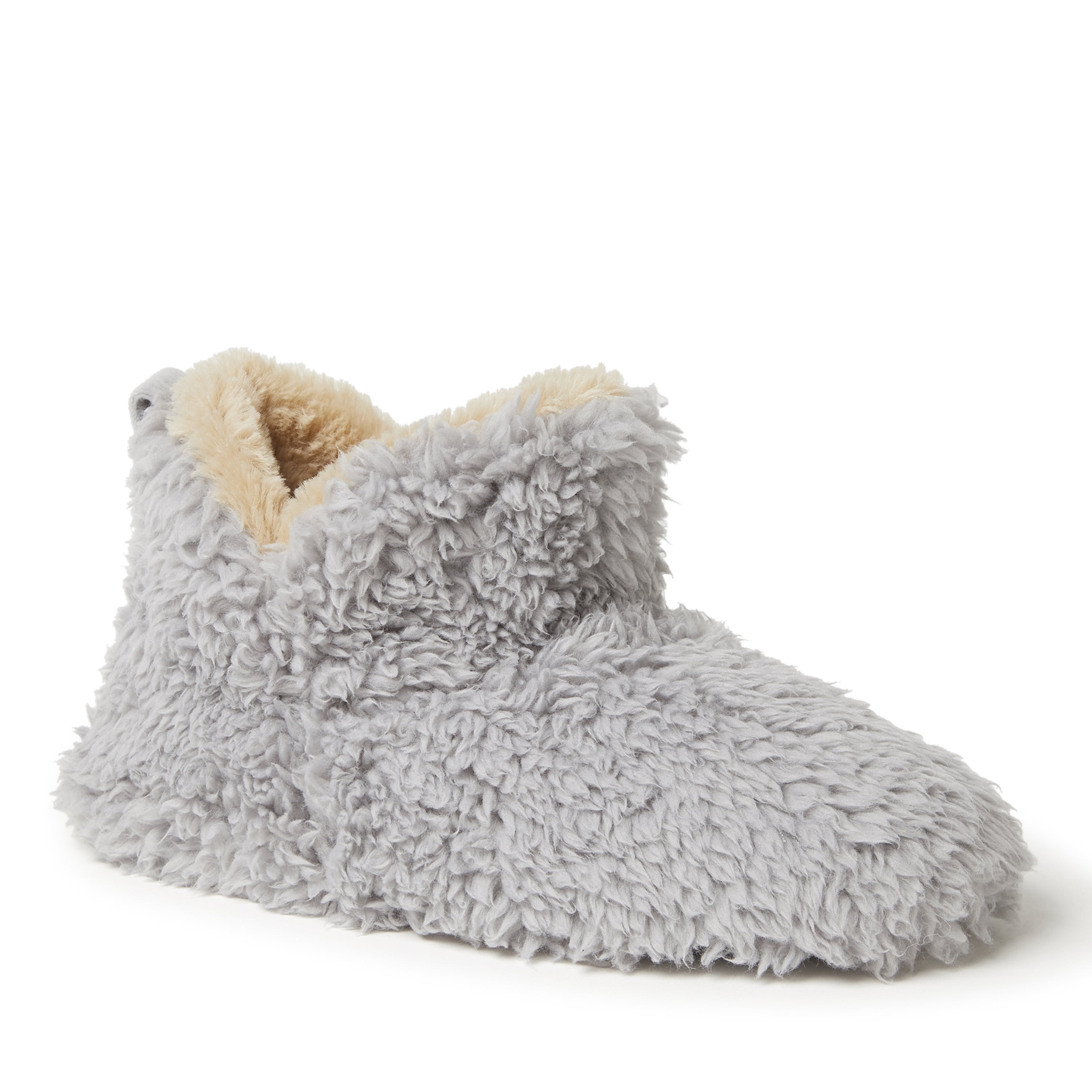 Dearfoams Women's Chelsea Shaggy Pile Bootie Fuzzy House Slipper ...