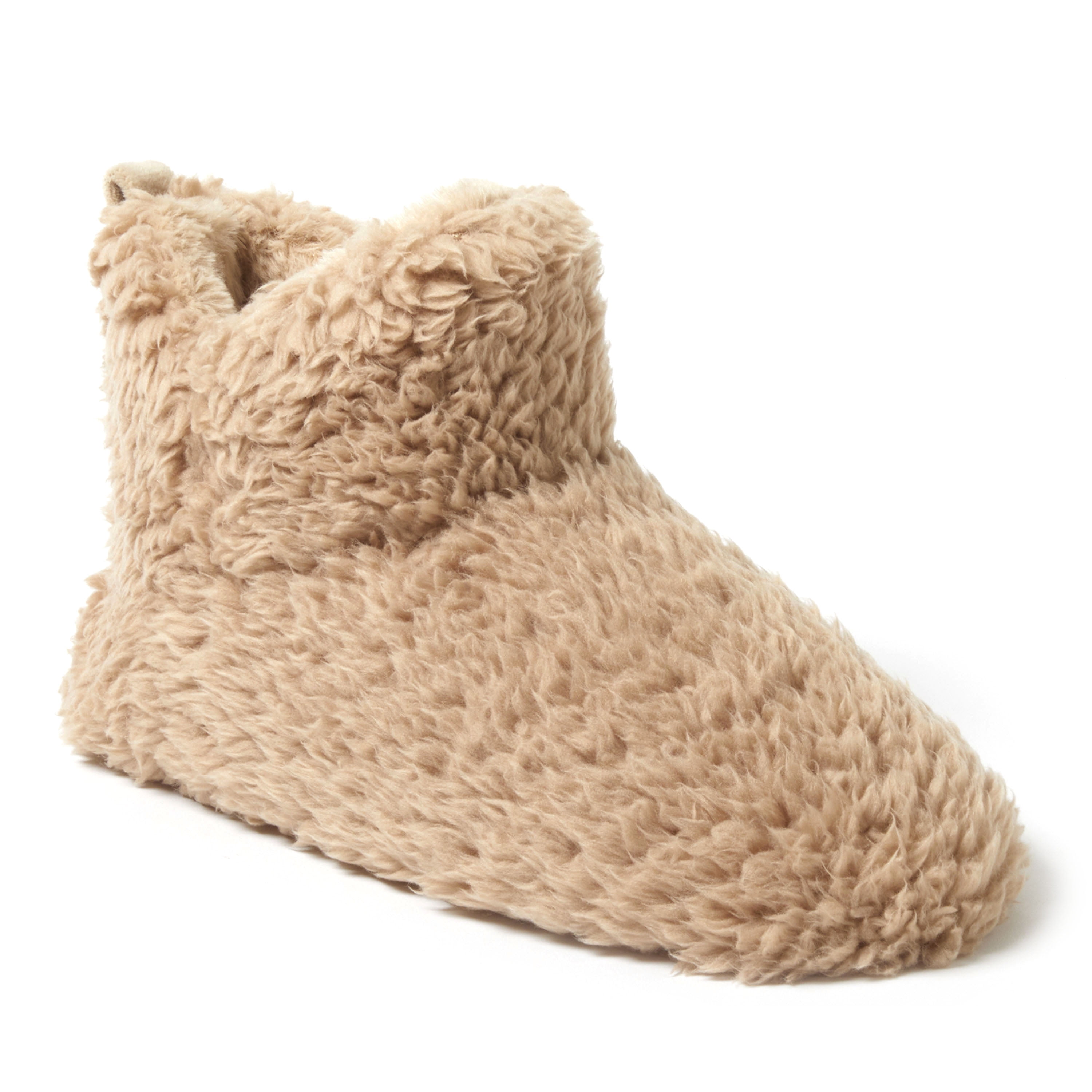 Dearfoams Women's Chelsea Shaggy Pile Bootie Fuzzy House Slipper ...