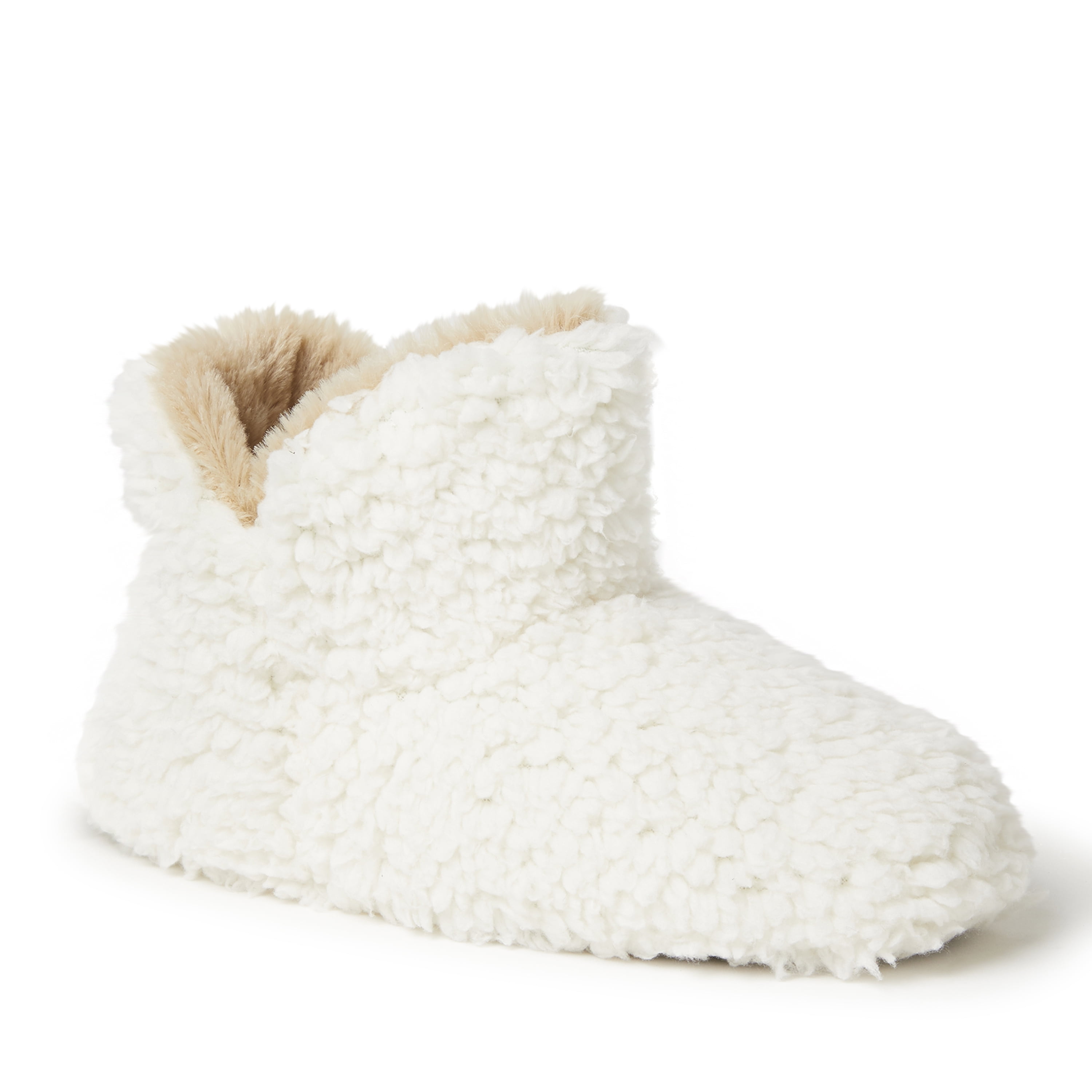 Dearfoams Women's Chelsea Shaggy Pile Bootie Fuzzy House Slipper ...