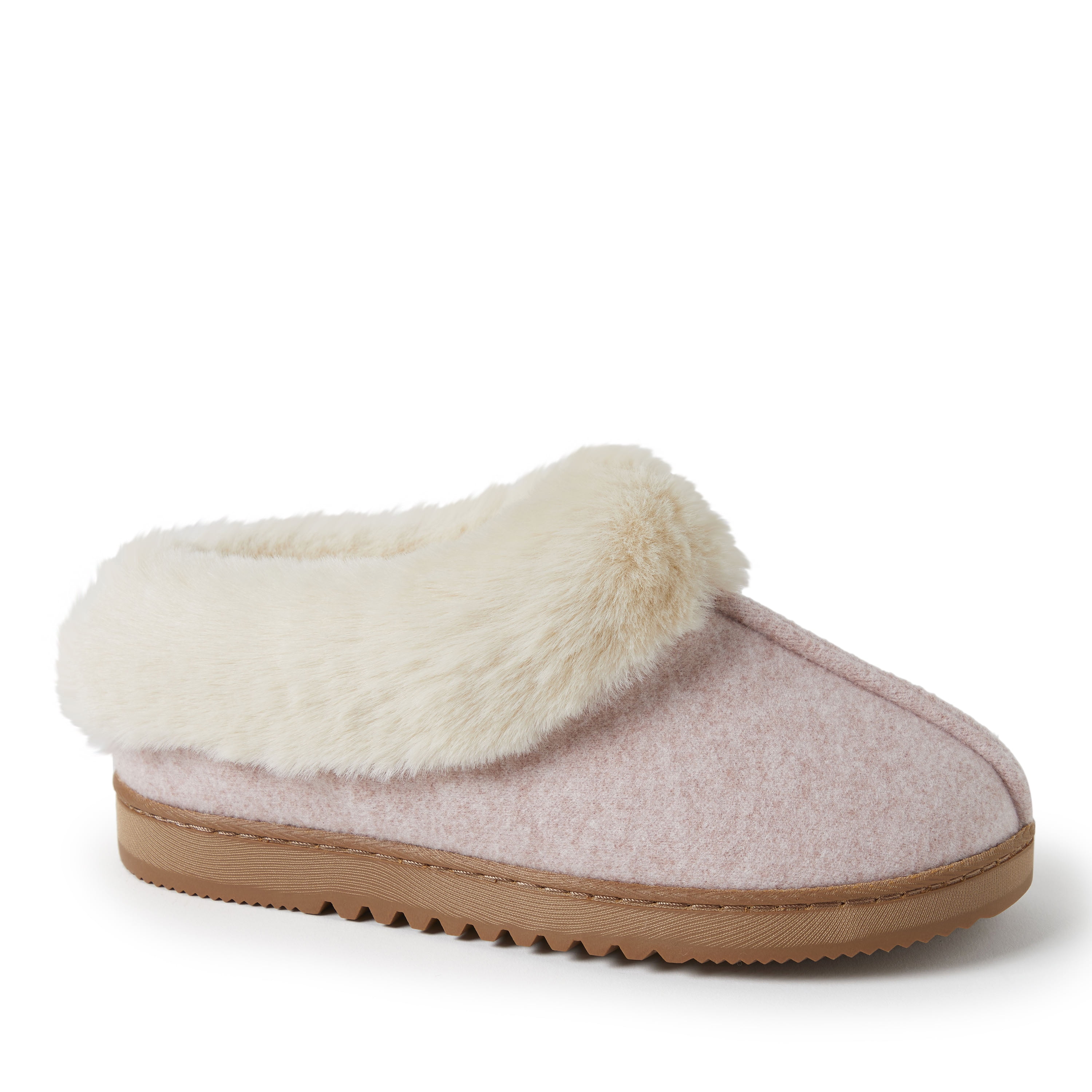 Dearfoams Women's Chloe Soft Knit Clog Slippers with No Sweat Comfort ...