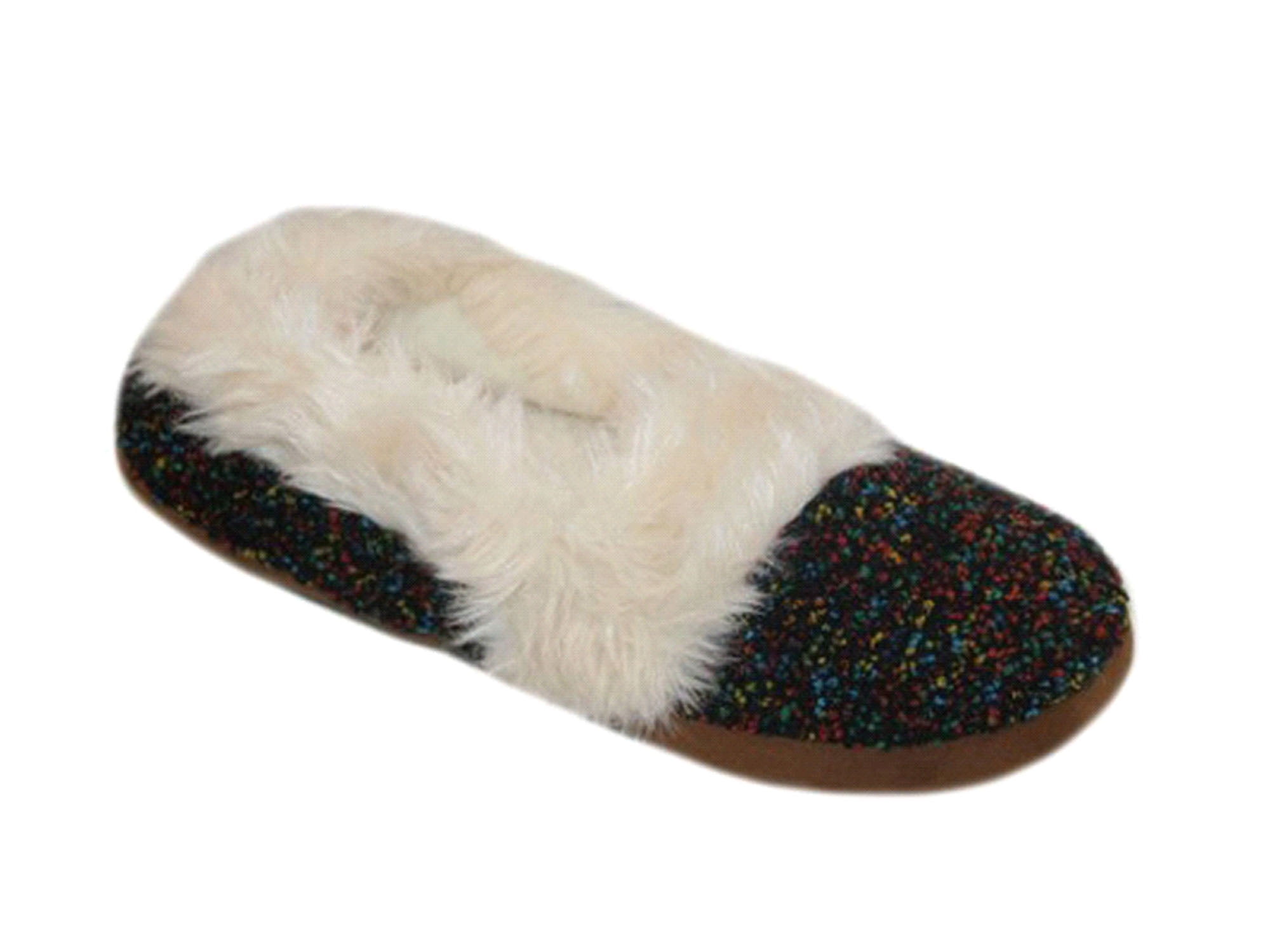 Dearfoams Women's Confetti Espadrille Slippers Black (XL - Shoe Size 11 ...