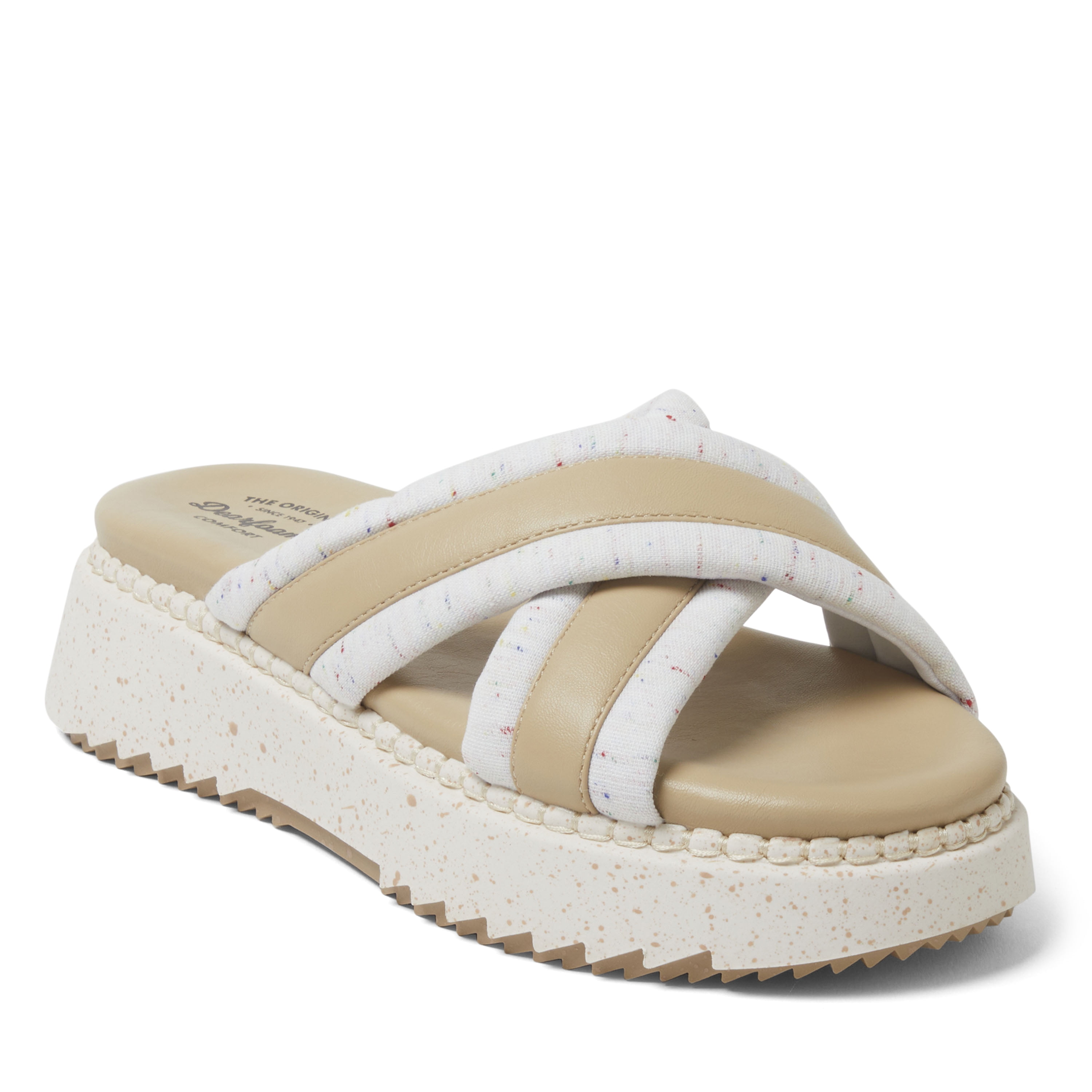 Dearfoams Women's Daisy Cross Strap Platform Sandal - Walmart.com