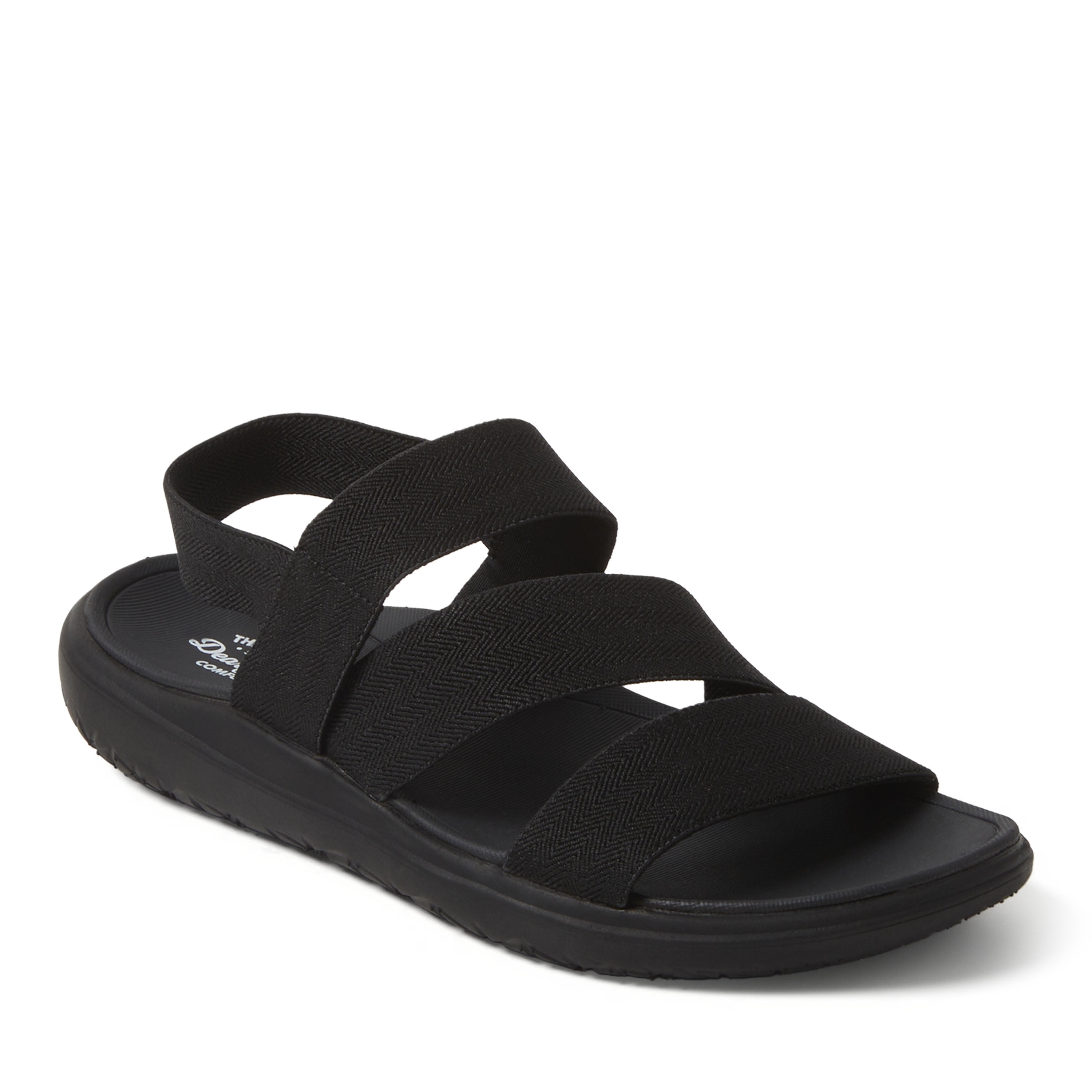 Dearfoams Women's Emilia Elastic Gore Strappy Sandal - Walmart.com