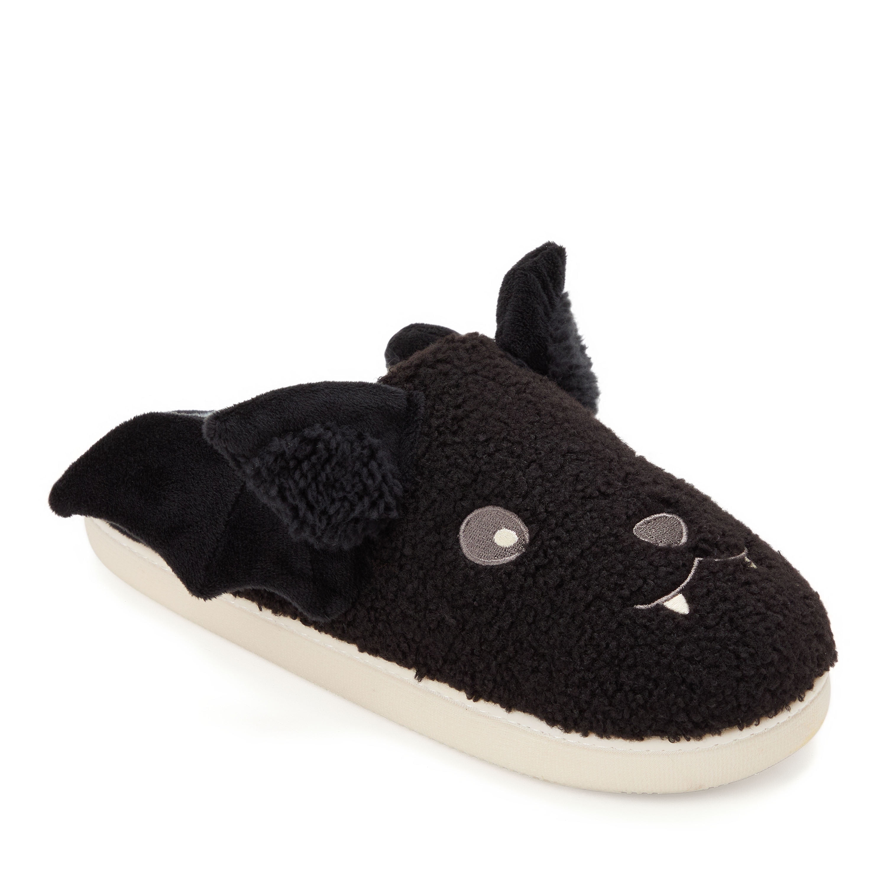 Dearfoams Unisex Adult Halloween Bat Scuff Slipper - Walmart.com