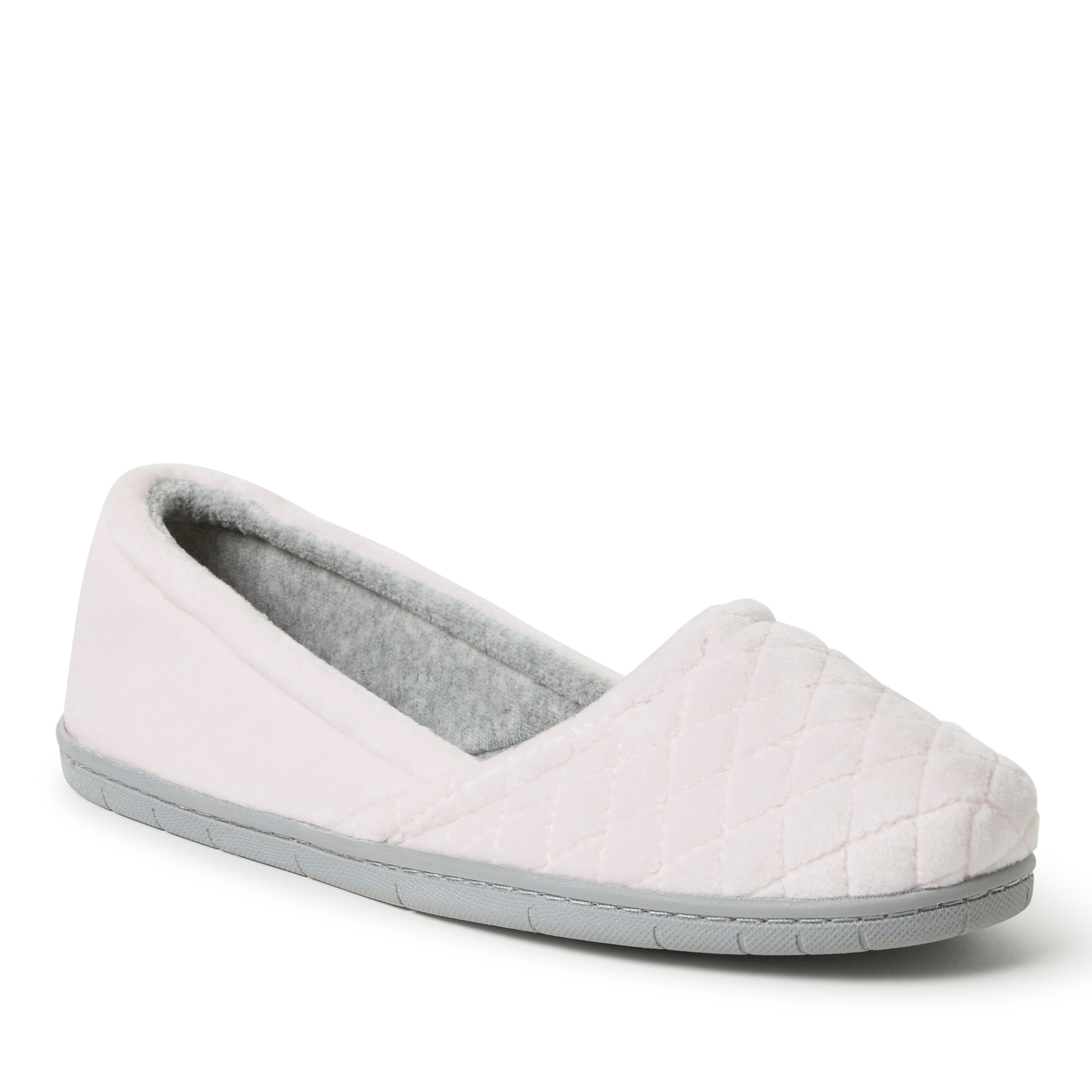 Dearfoams Women's Katie Microfiber Velour Espadrille House Slipper ...