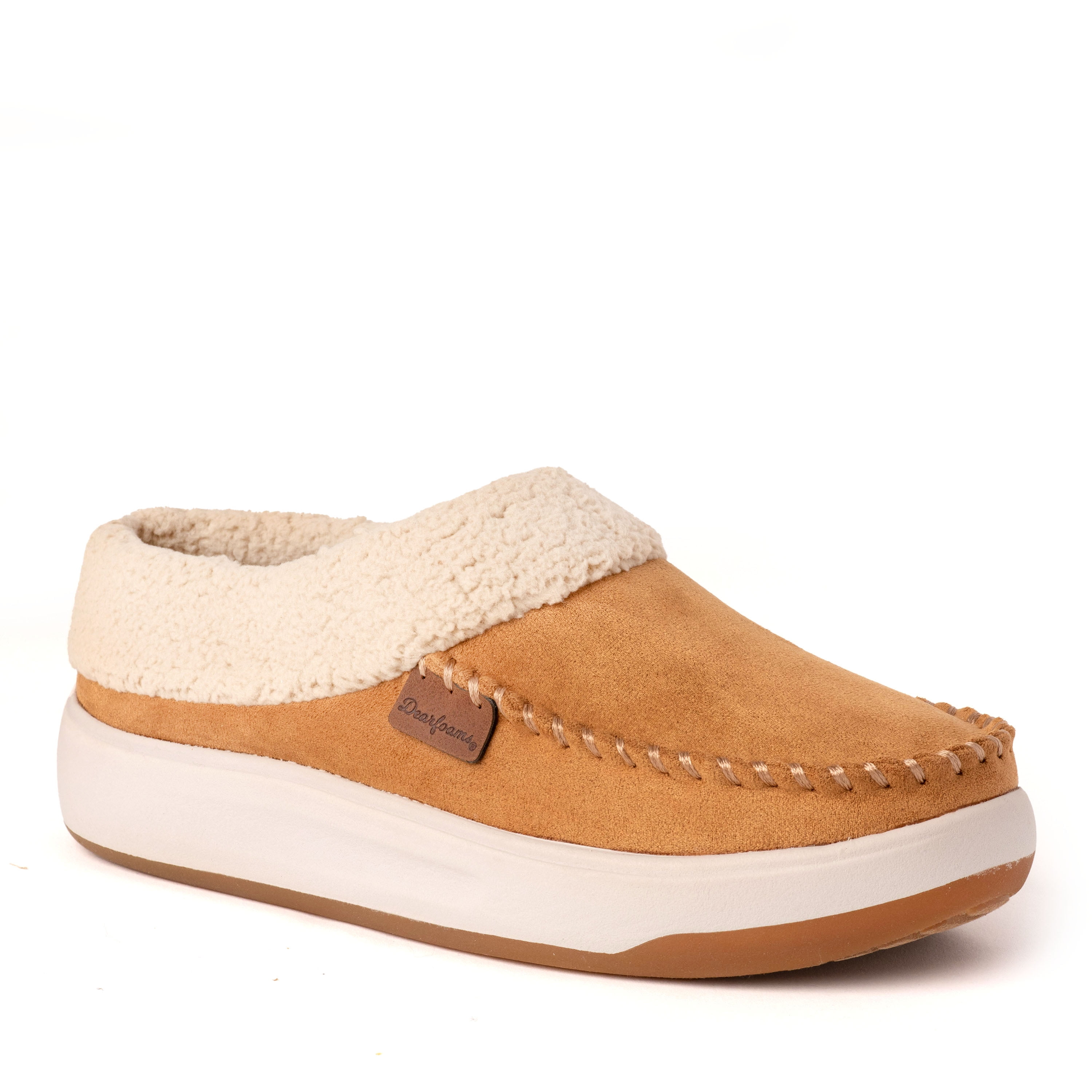 Dearfoams Women's Maple Moccasin Toe Clog House Shoe Slipper - Walmart.com