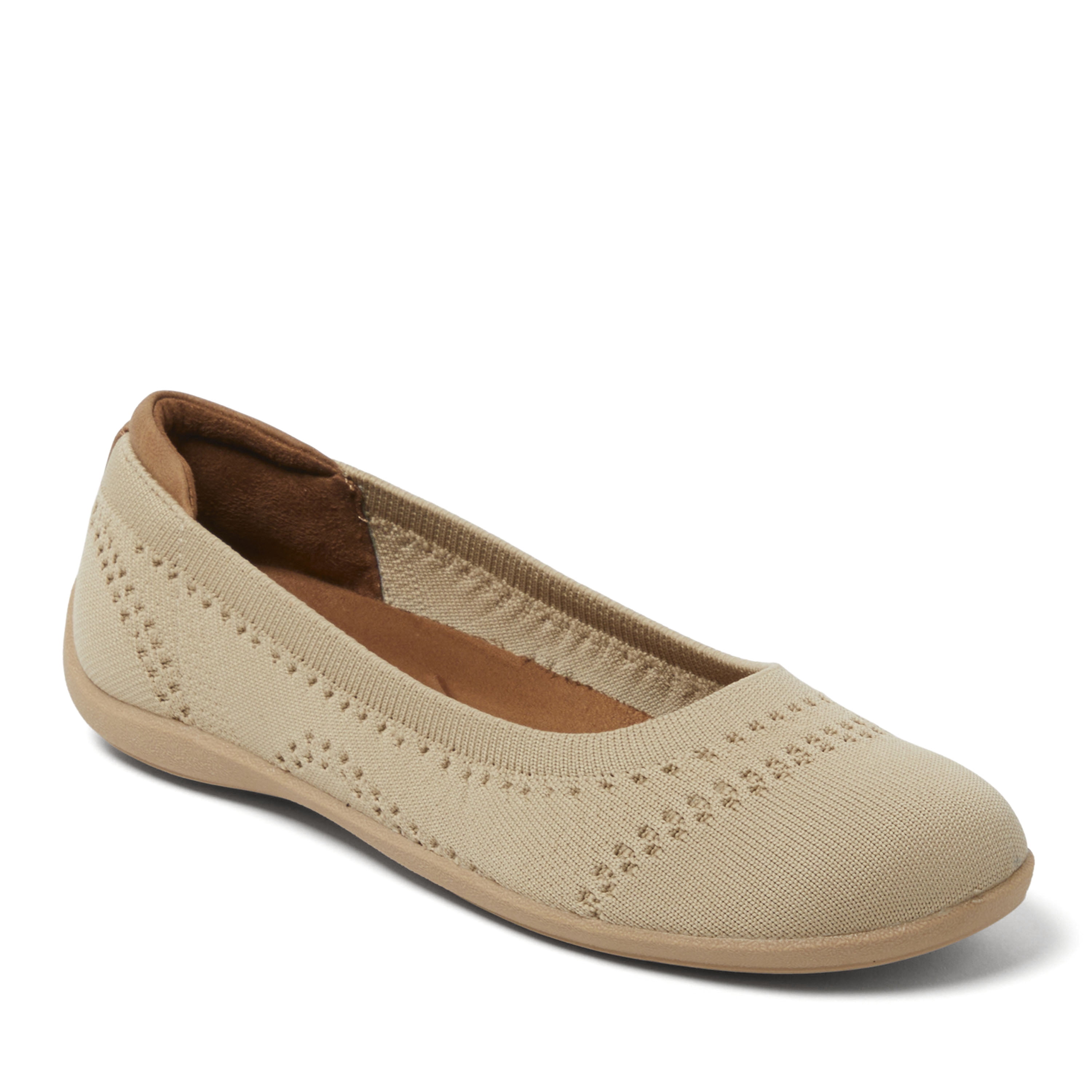 Dearfoams Women's Misty Ballet Flat Lightweight Slip Ons - Walmart.com