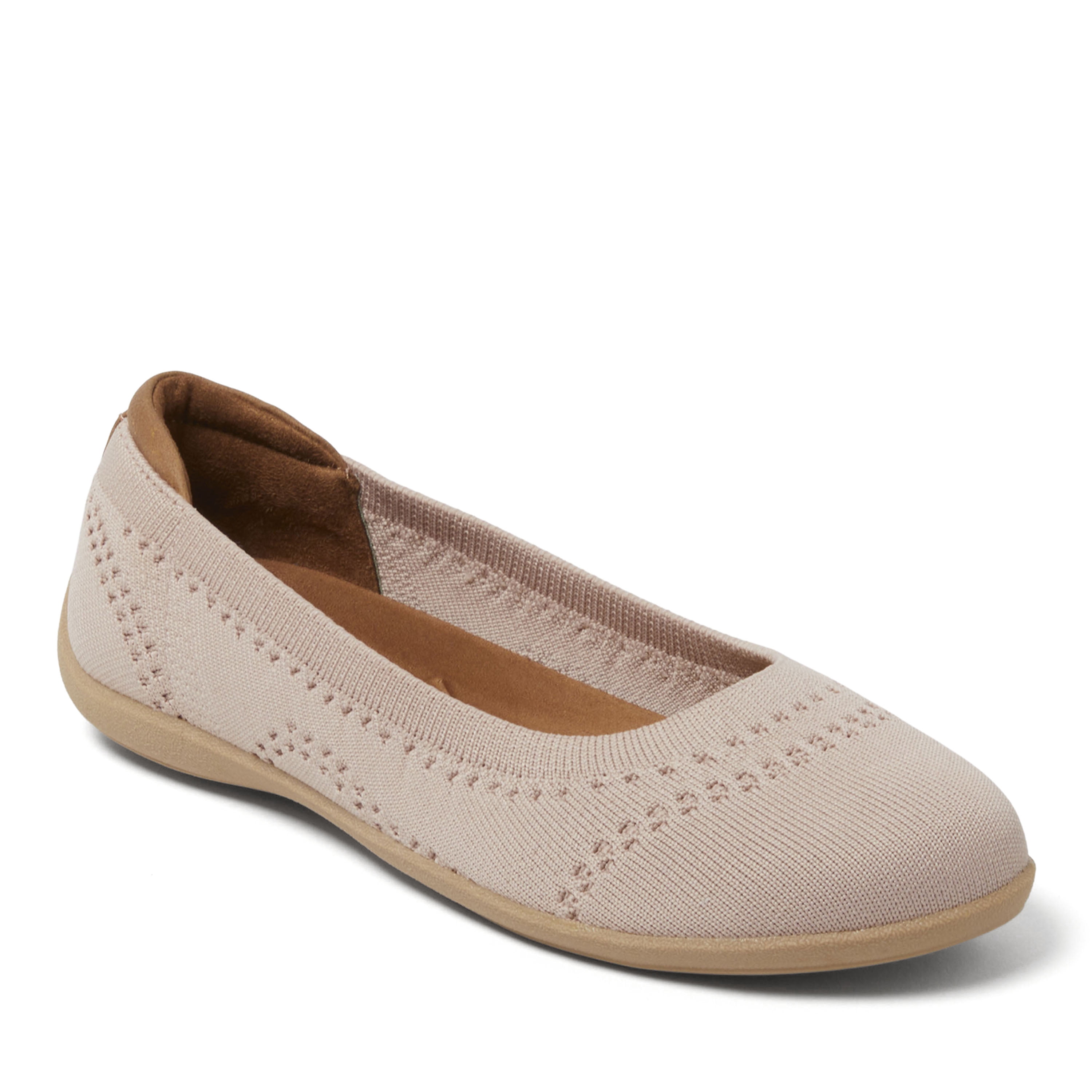 Dearfoams Women's Misty Ballet Flat Lightweight Slip Ons - Walmart.com