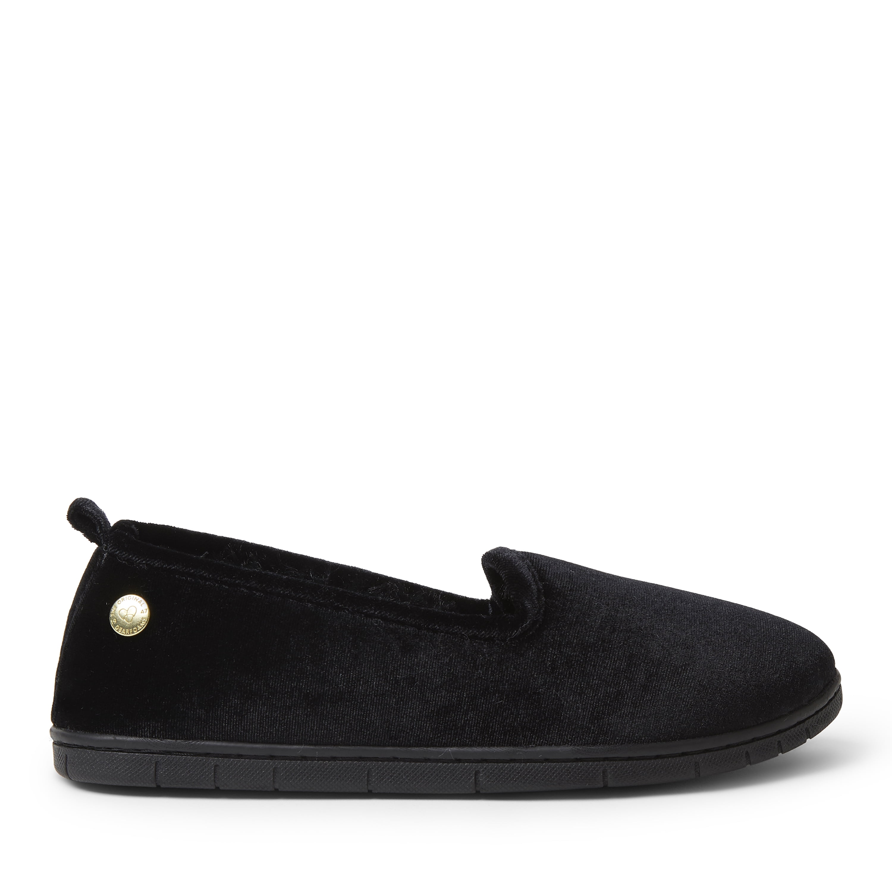 Dearfoams Women's Rachel Shiny Velour Closed Back Slipper - Walmart.com