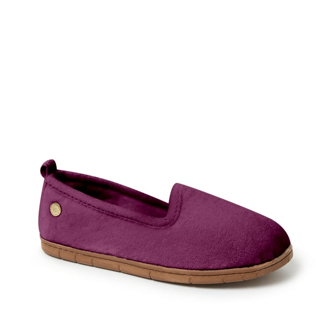 Dearfoams Women's Rachel Velour Closed Back House Slipper - Walmart.com