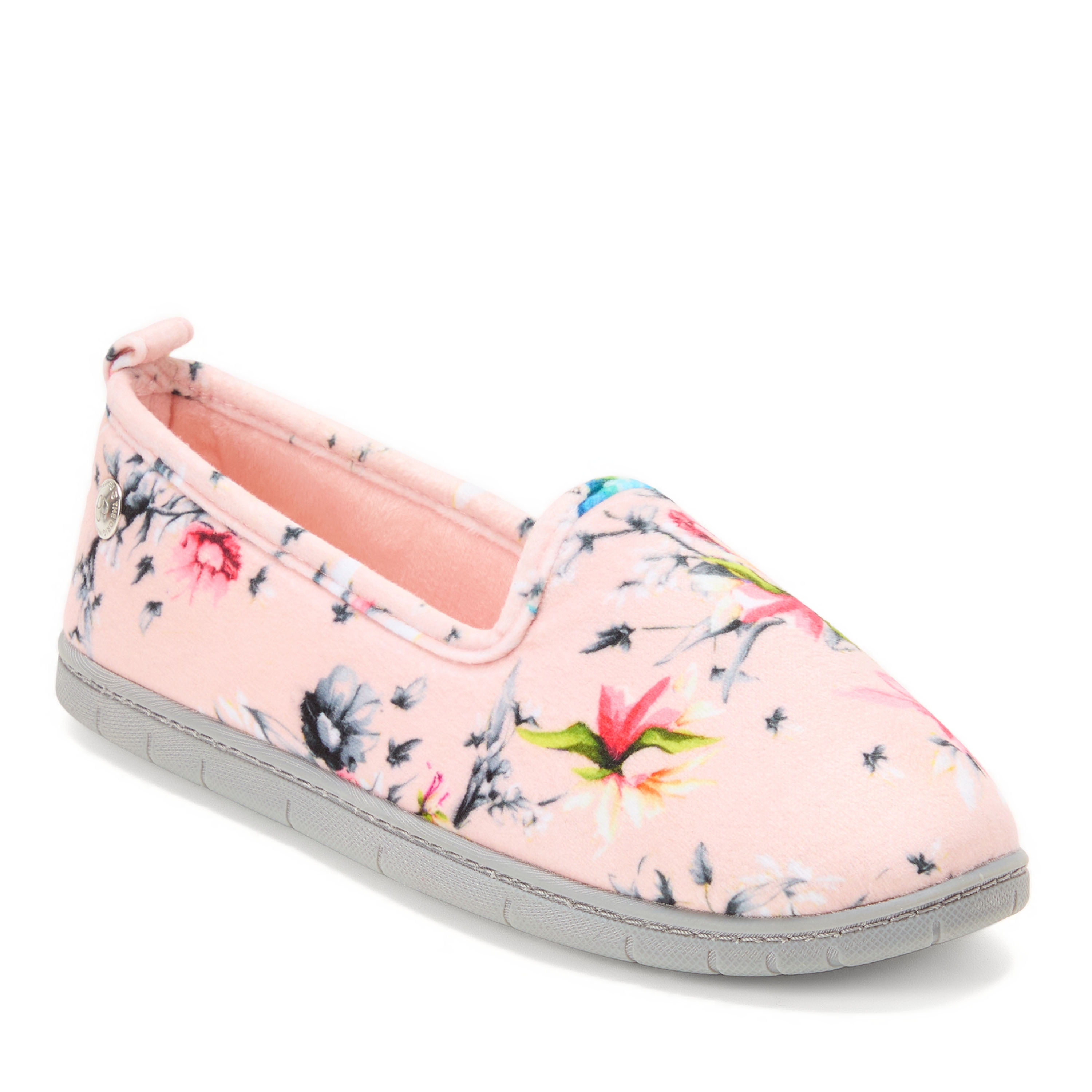 Dearfoams Women's Rachel Velour Closed Back House Slipper - Walmart.com